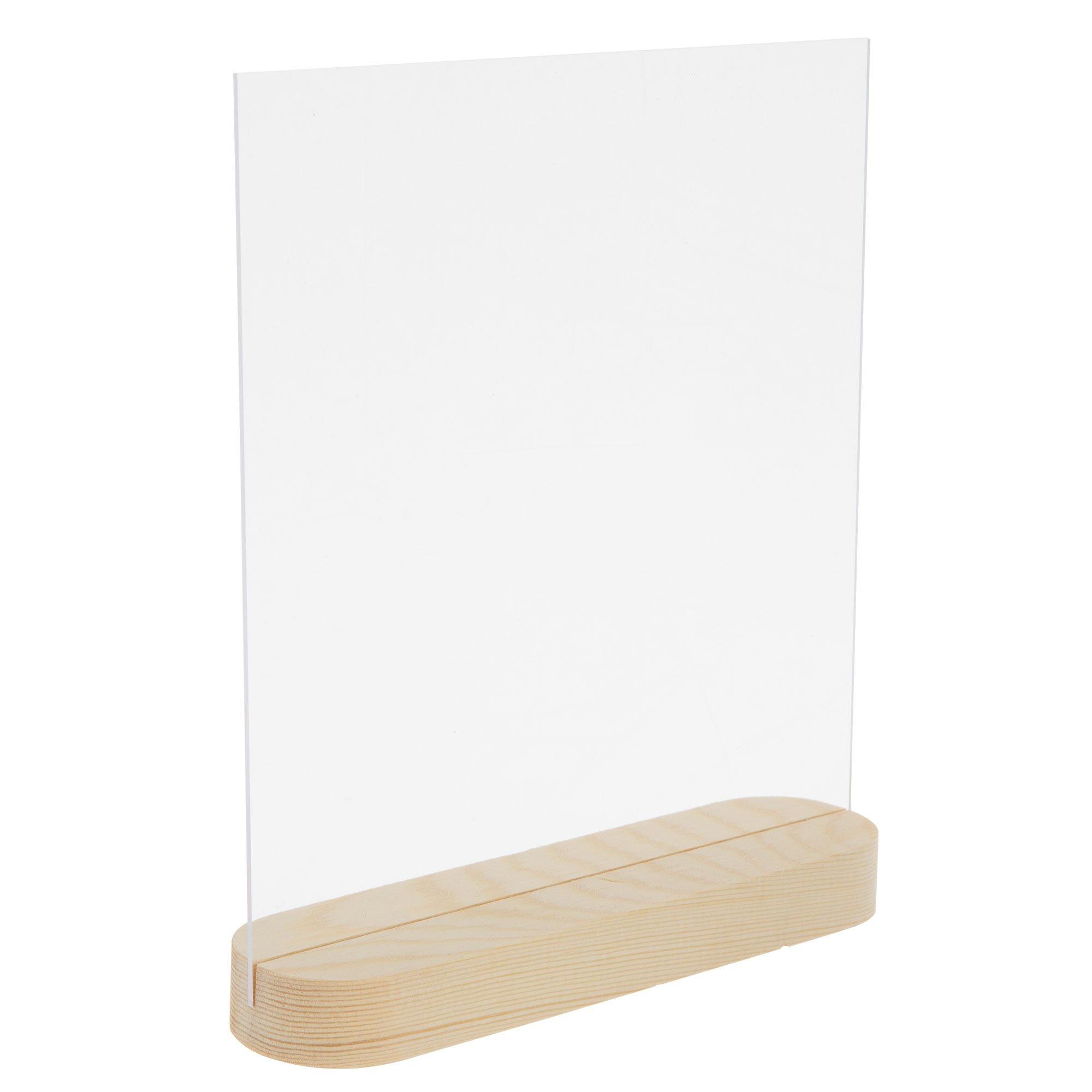 Rectangle Sign With Wood Base | Hobby Lobby | 6008726