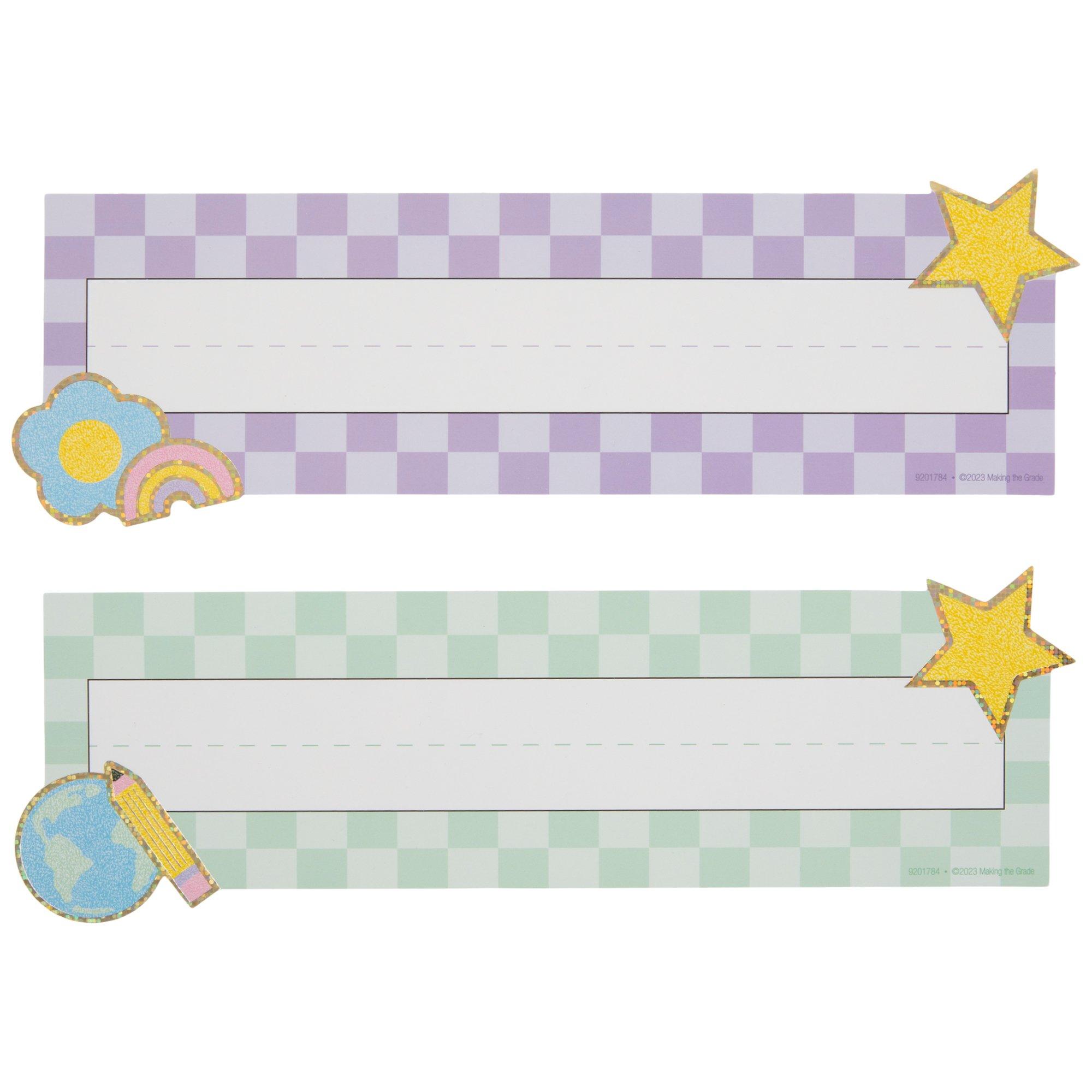 Checkered Name Plates | Hobby Lobby | 6028476