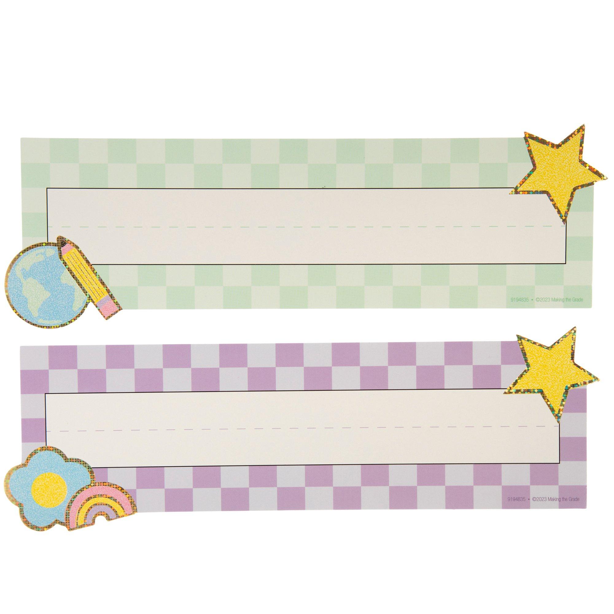 Checkered Name Plates | Hobby Lobby | 6028476