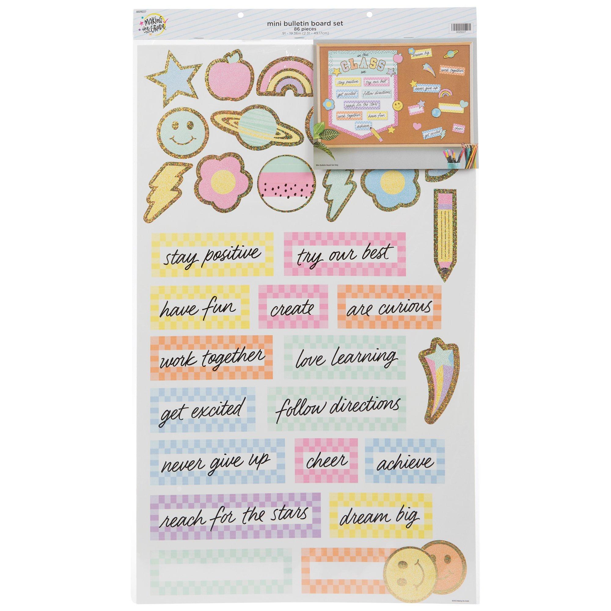Varsity Patches Bulletin Board Set | Hobby Lobby | 6029227