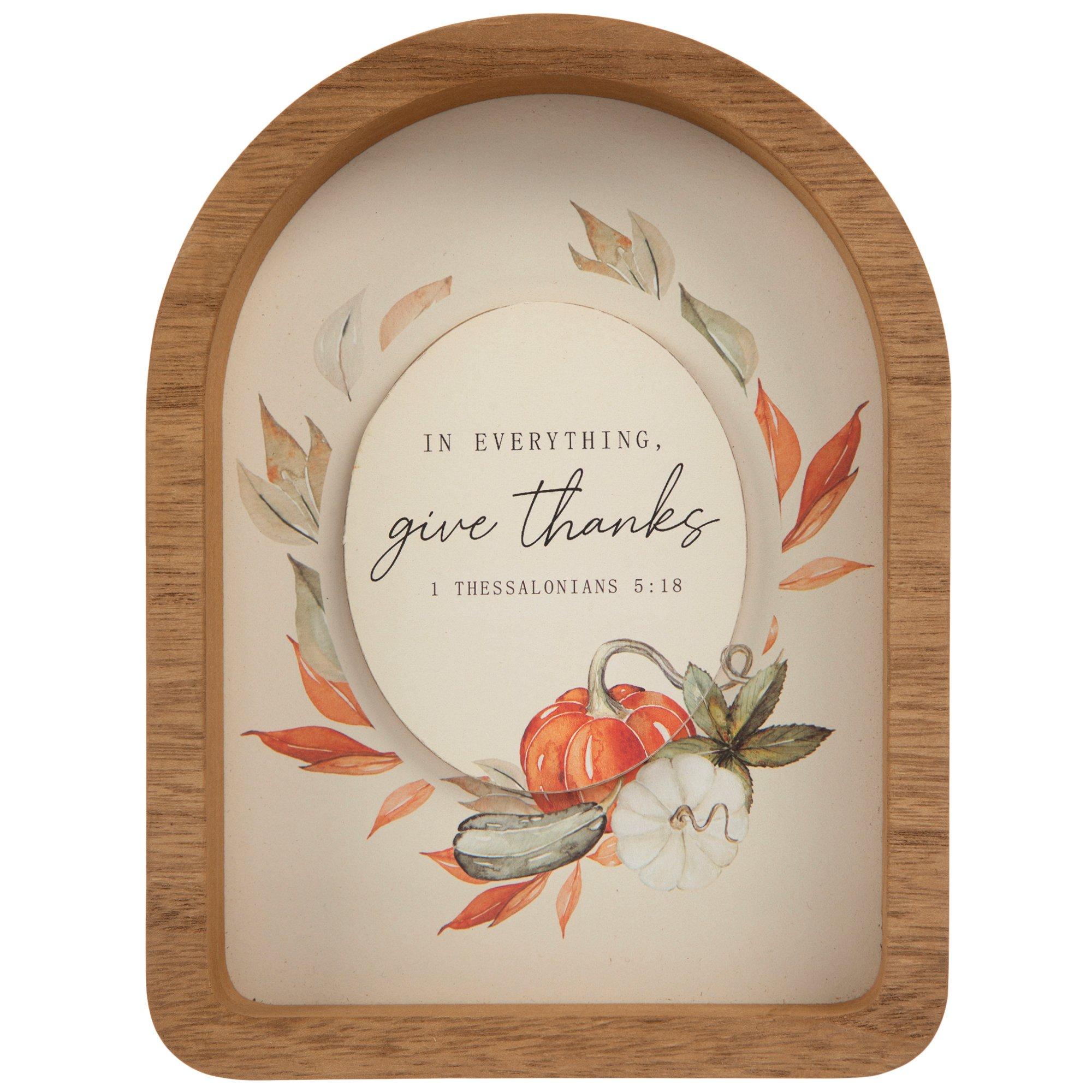 1 Thessalonians 5:18 Arch Wood Decor | Hobby Lobby | 6041974