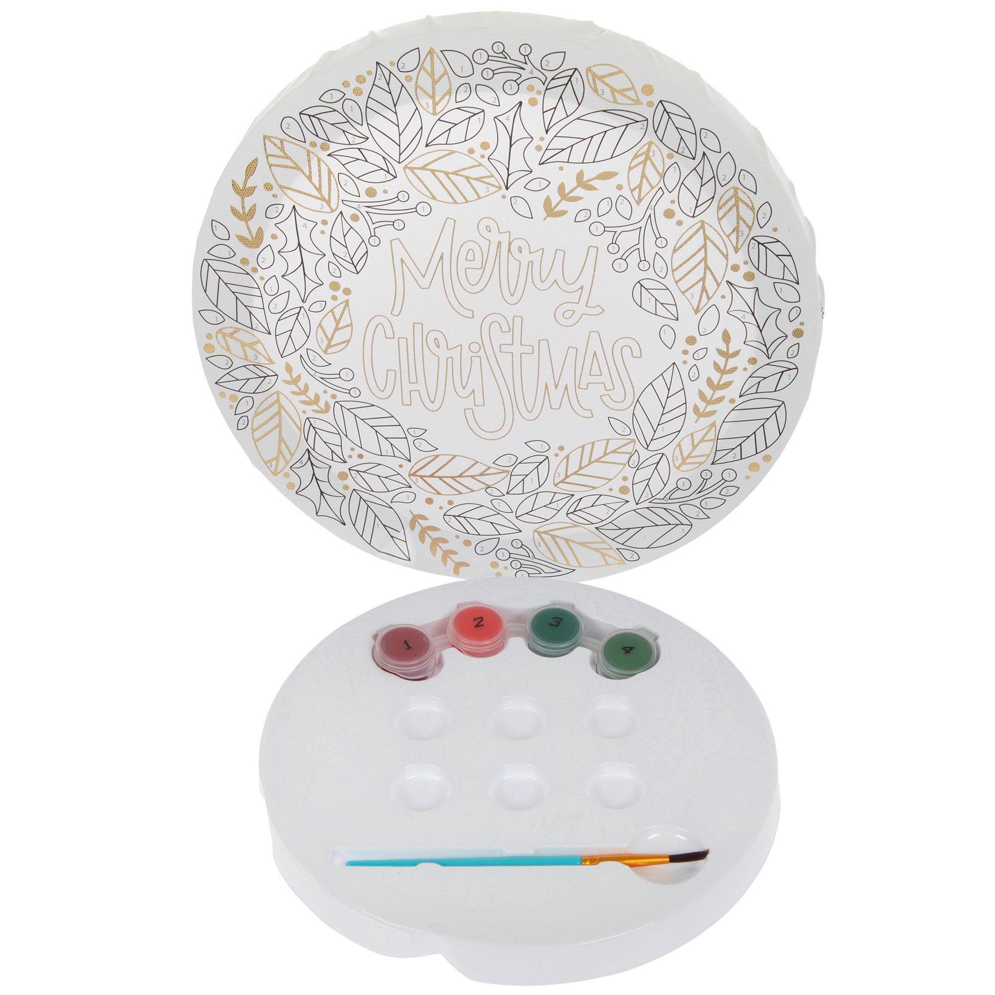 Merry Christmas Wreath Paint By Number Kit | Hobby Lobby | 6044572