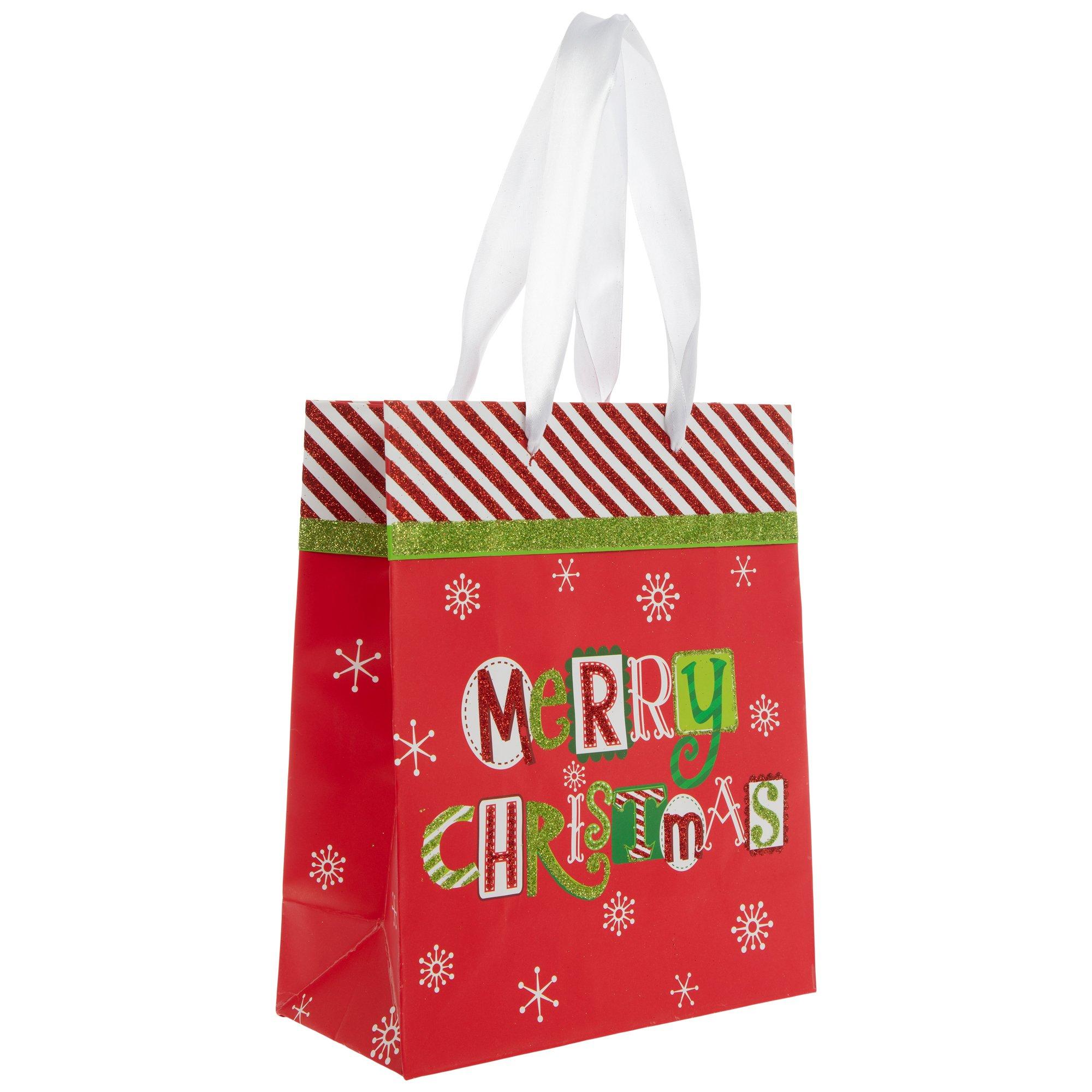 Merry Christmas Glittery Gift Bags | Hobby Lobby | 6050546