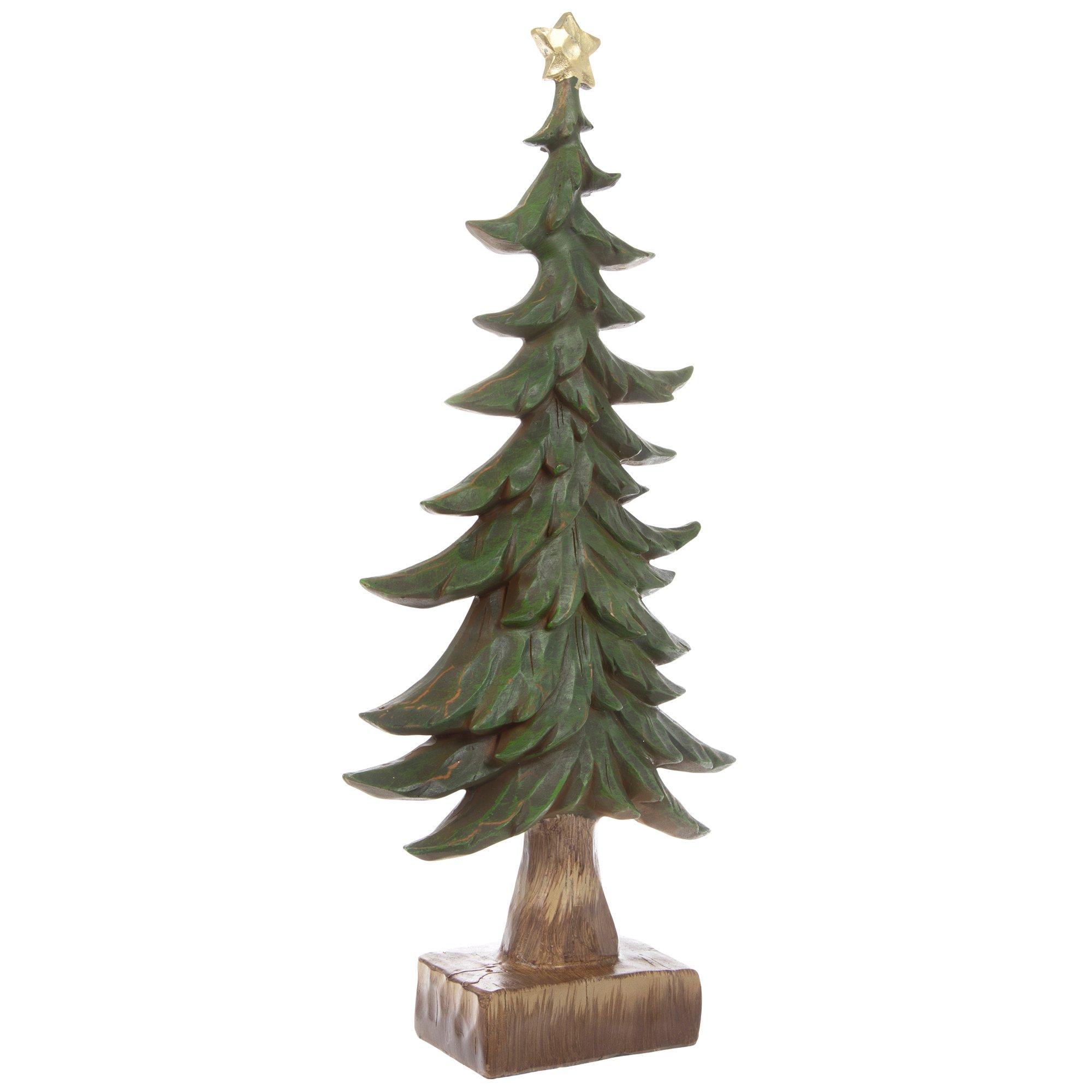 Carved Christmas Tree With Star | Hobby Lobby | 6062756