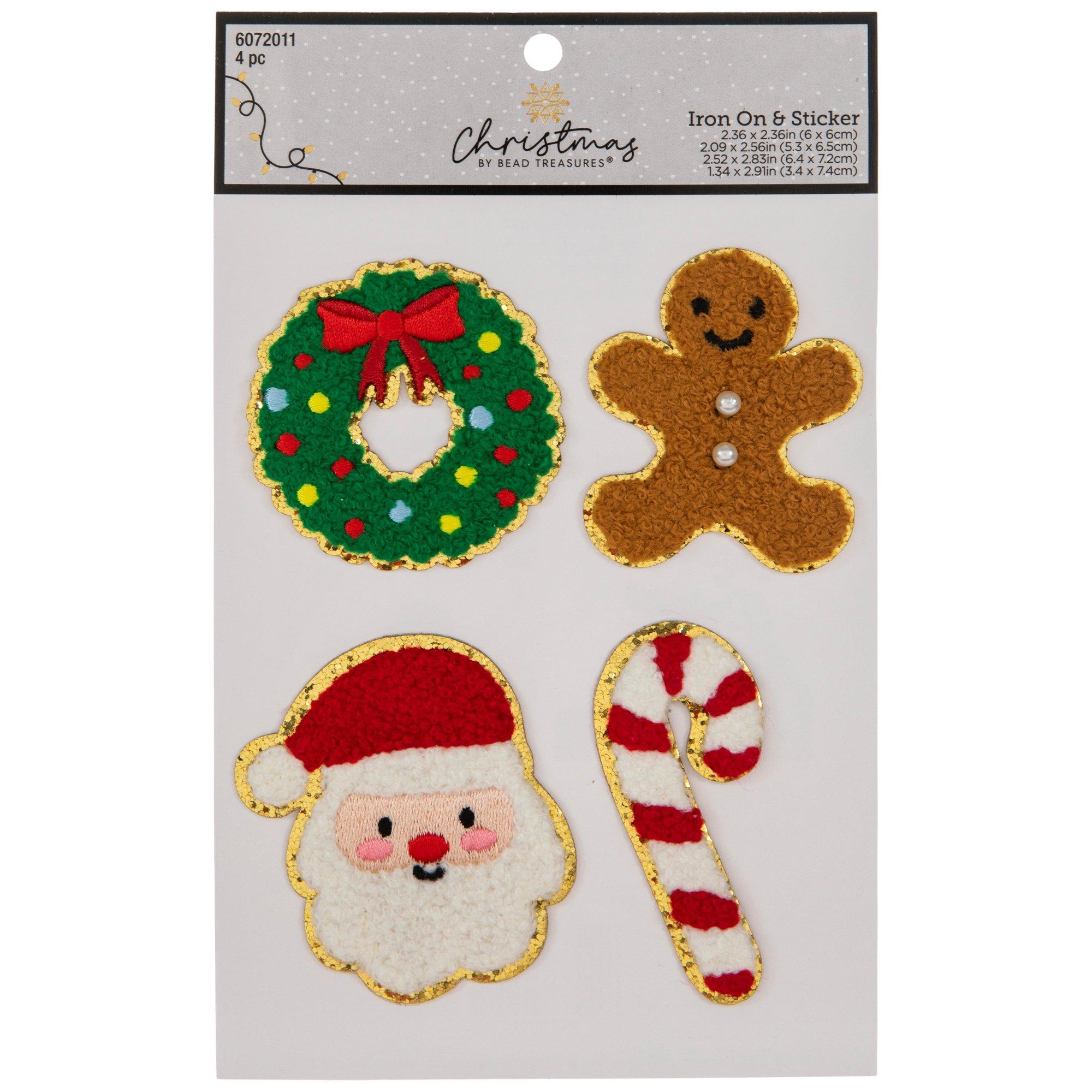 Christmas Icon Iron-On & Sticker Patches | Hobby Lobby | 6072011
