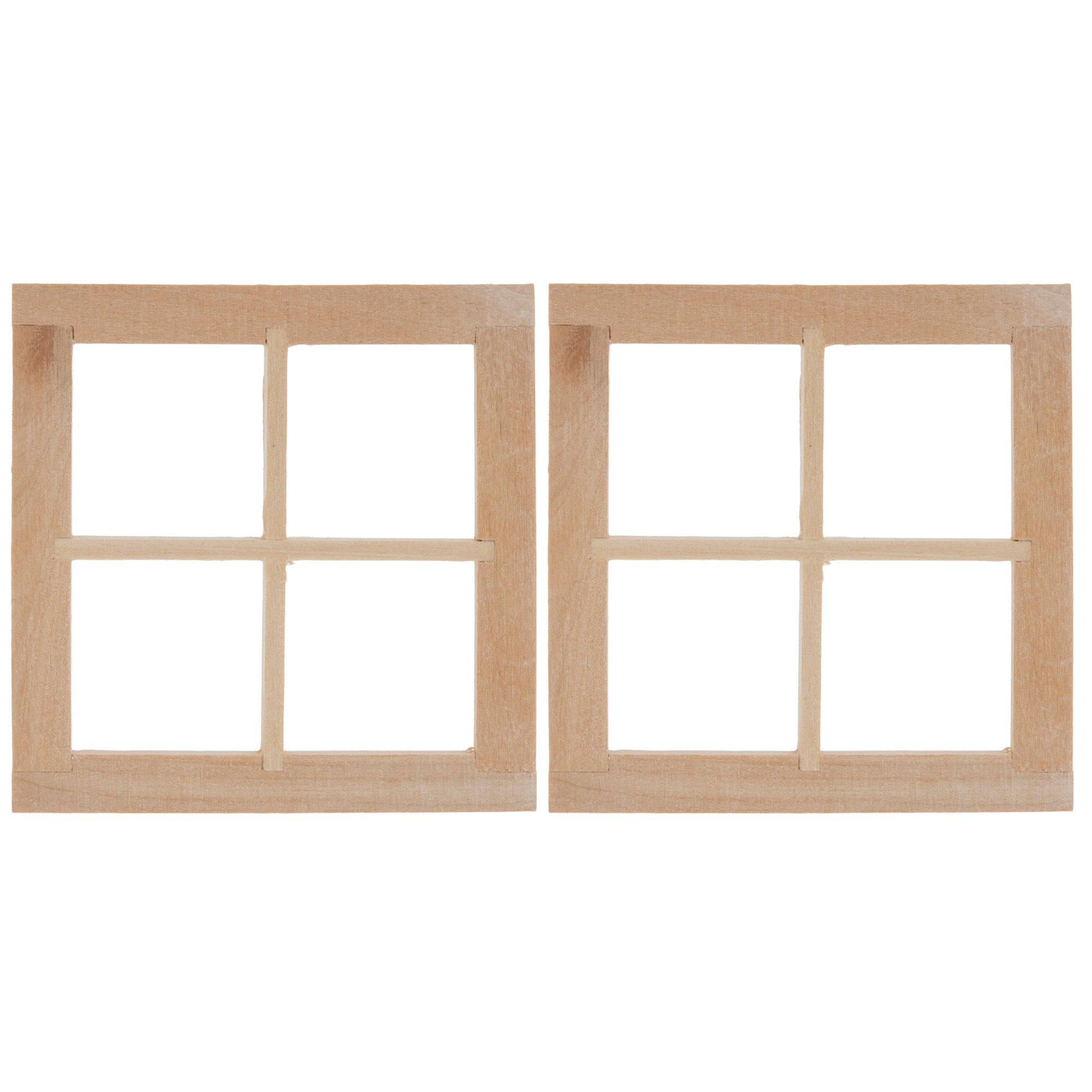Miniature Single 4-Light Windows | Hobby Lobby | 608471