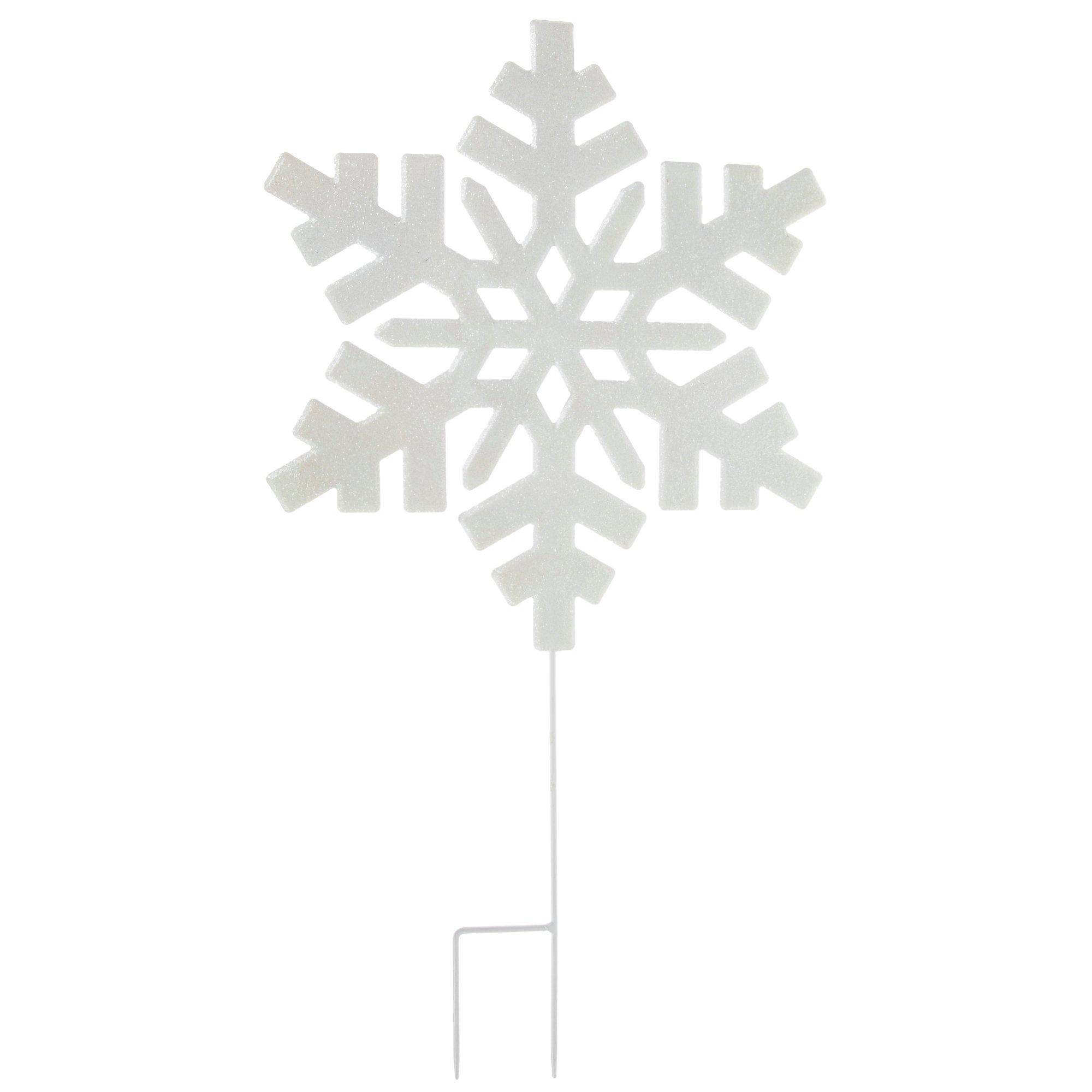 Glitter Snowflake Metal Garden Stake | Hobby Lobby | 6105514