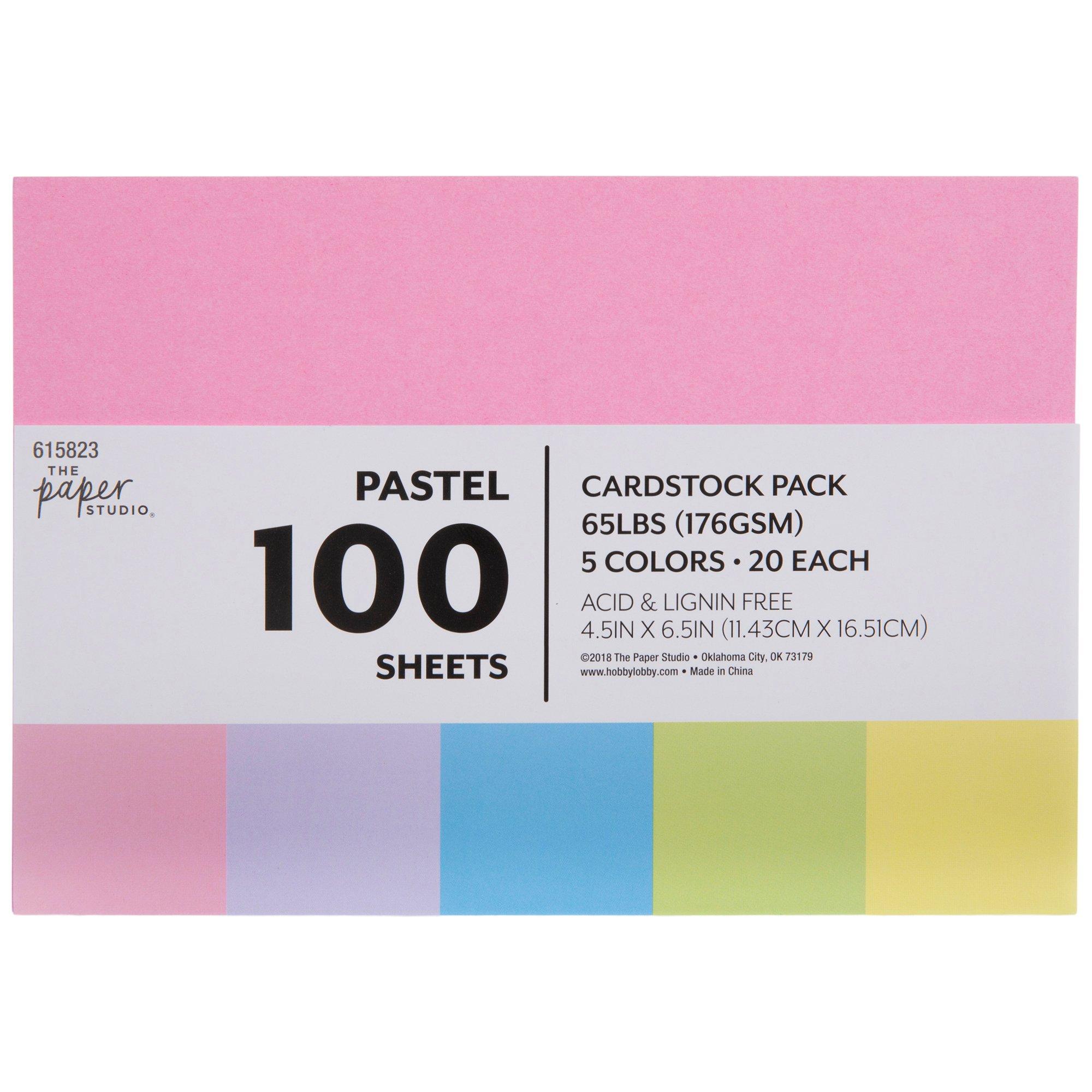 Pastel Cardstock Paper Pack | Hobby Lobby | 615823