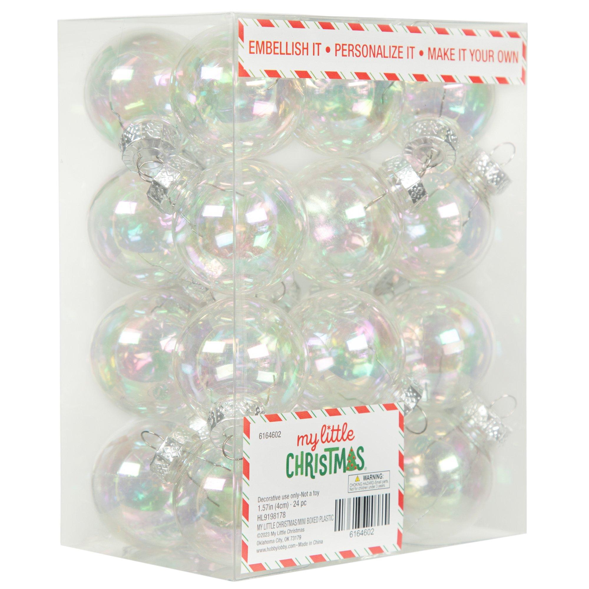 Iridescent Mini Ball Ornaments | Hobby Lobby | 6164602