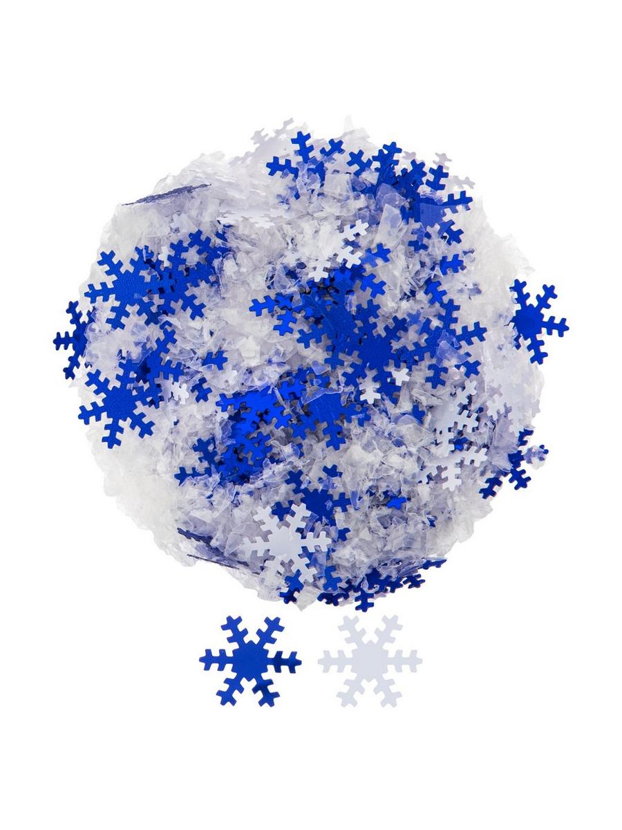 Snow Flake Confetti Fun Express Snowflake Confetti - White & Blue ...
