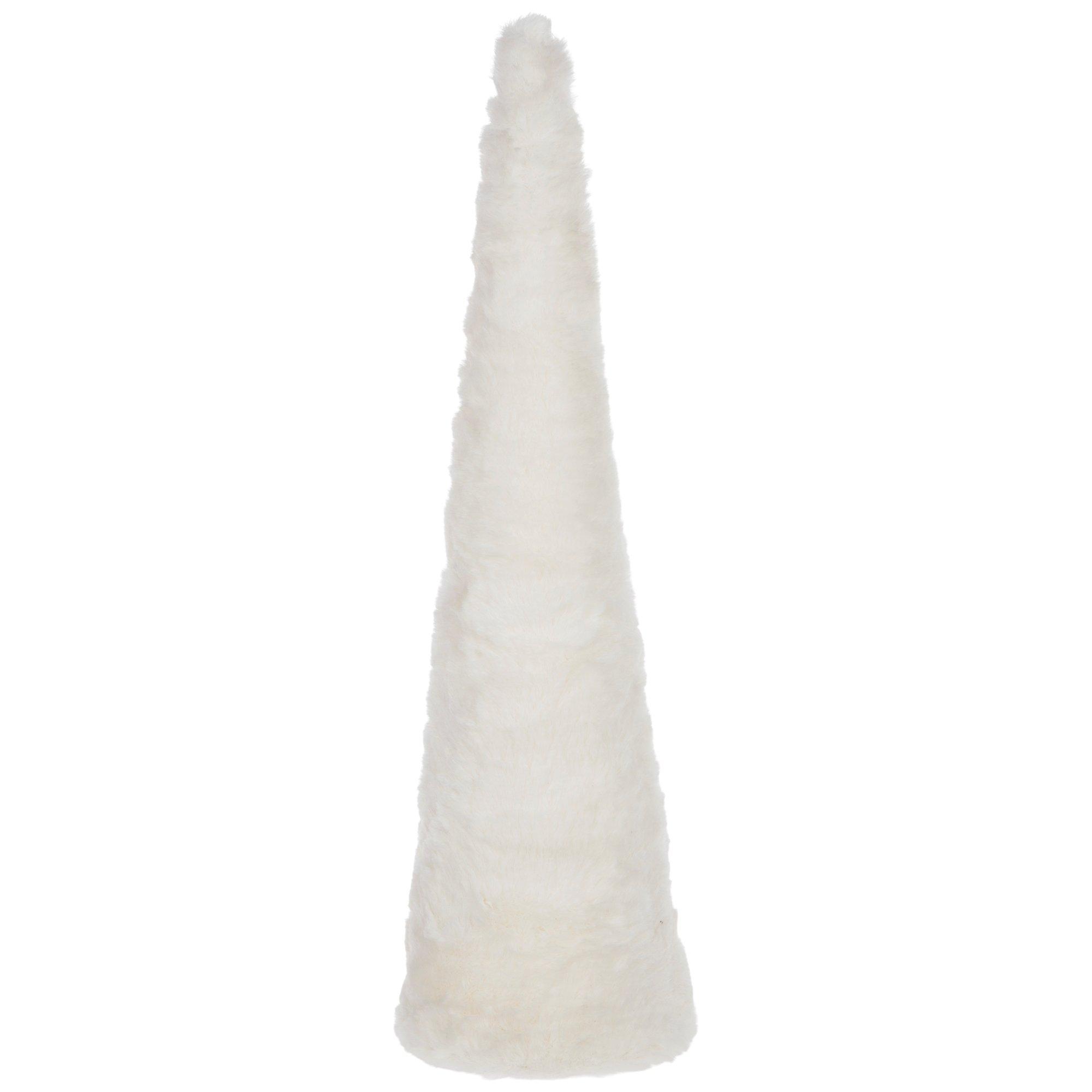 White Faux Fur Cone Tree | Hobby Lobby | 6255061