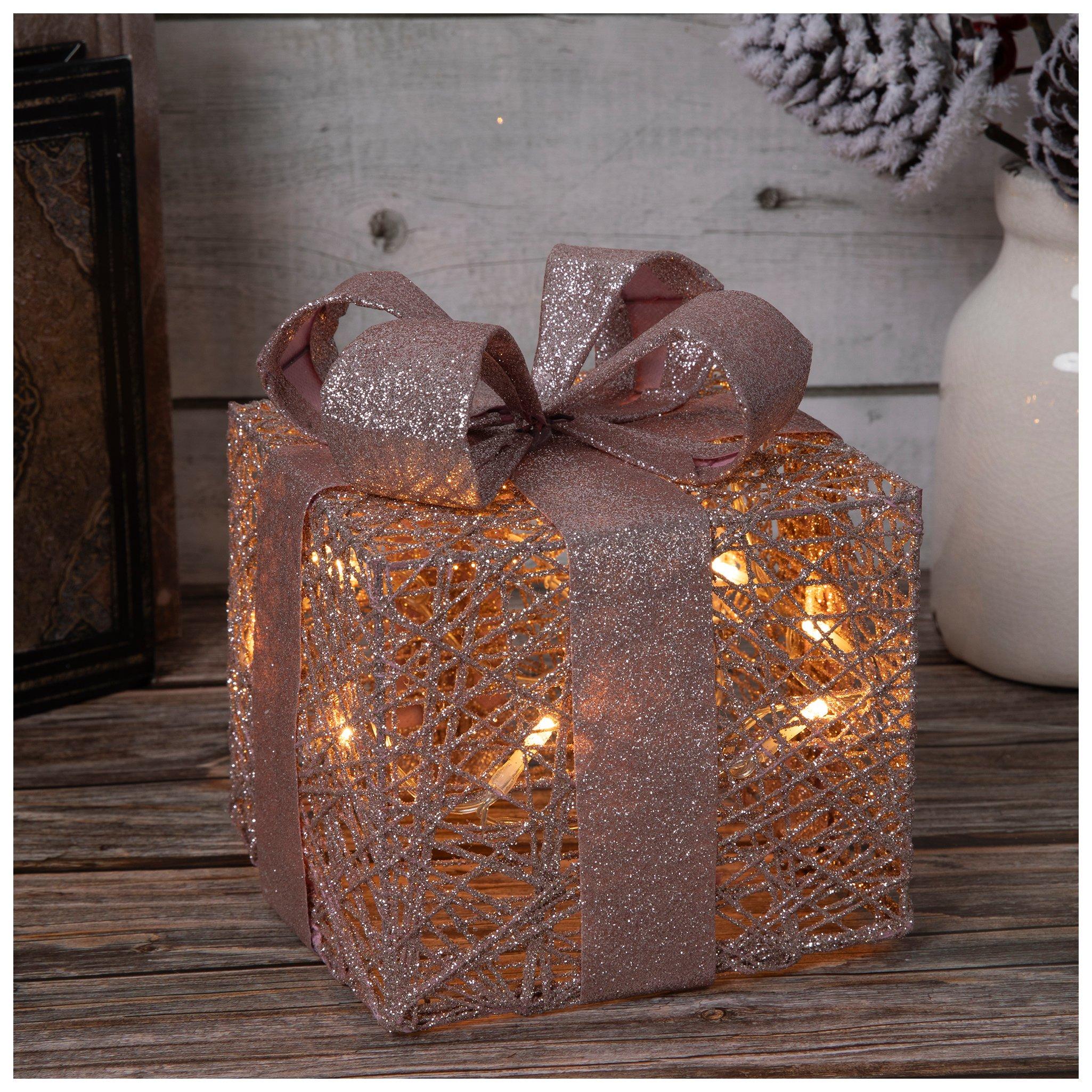 Light Up Glitter Gift Box Decor | Hobby Lobby | 6255764