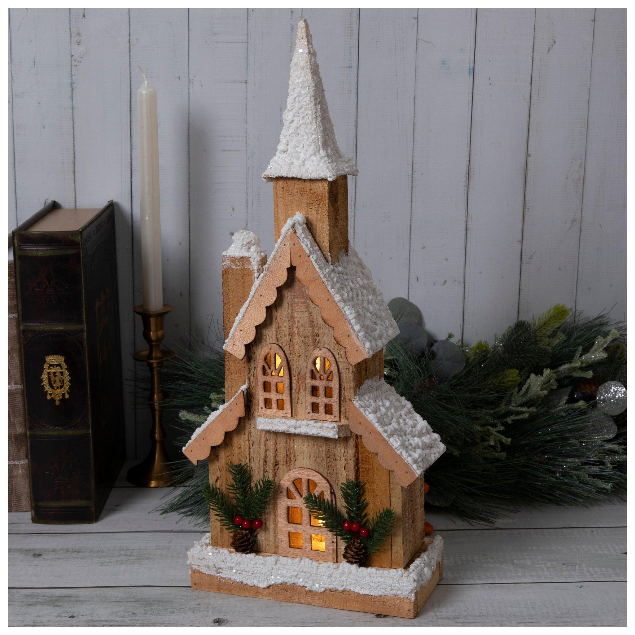 Light Up Rustic Wood Church | Hobby Lobby | 6257414