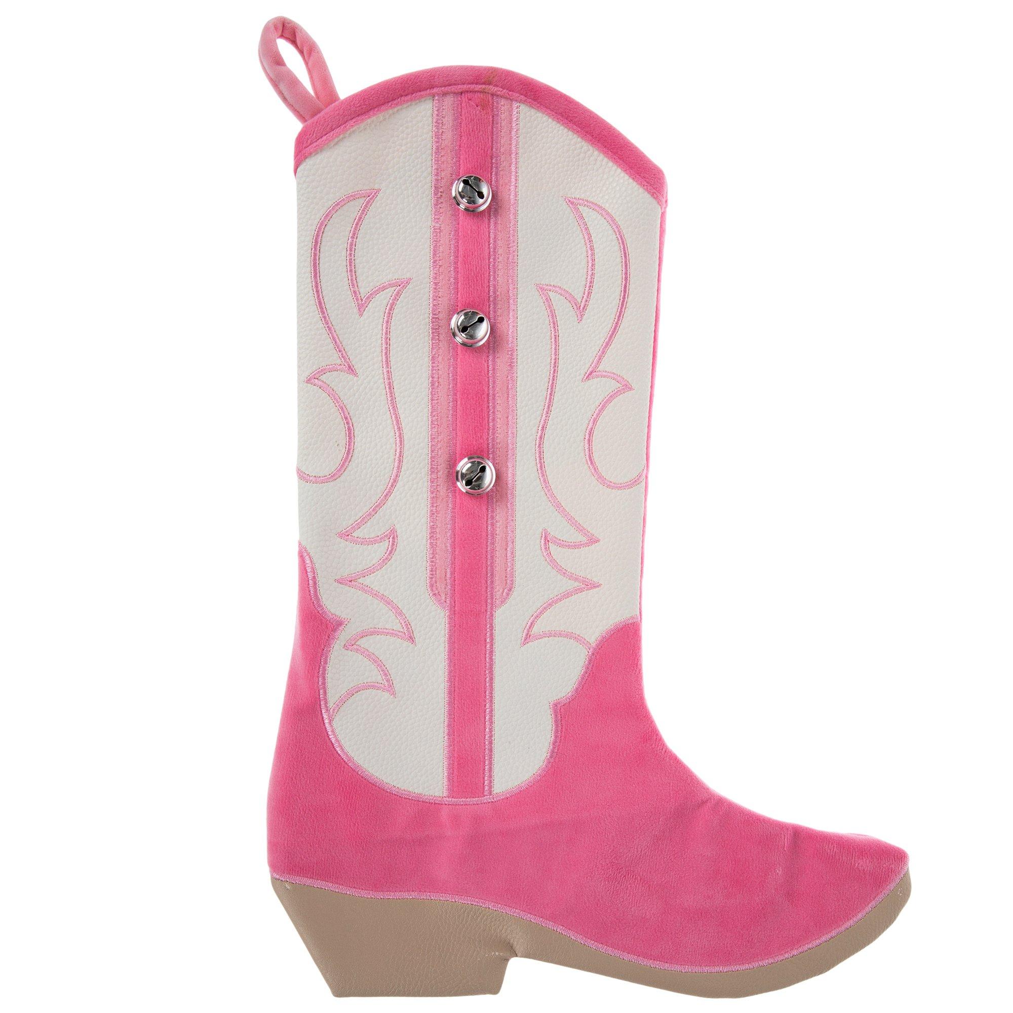 Pink Cowboy Boot Stocking | Hobby Lobby | 6261309