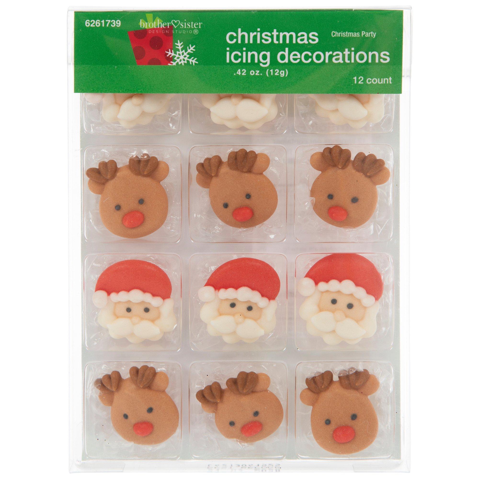 Santa & Reindeer Icing Decorations | Hobby Lobby | 6261739