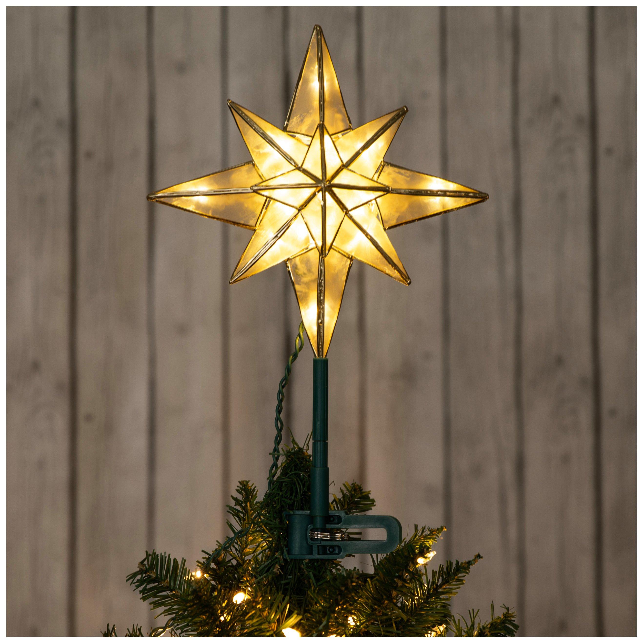 Capiz Star Light Up Tree Topper | Hobby Lobby | 6265110