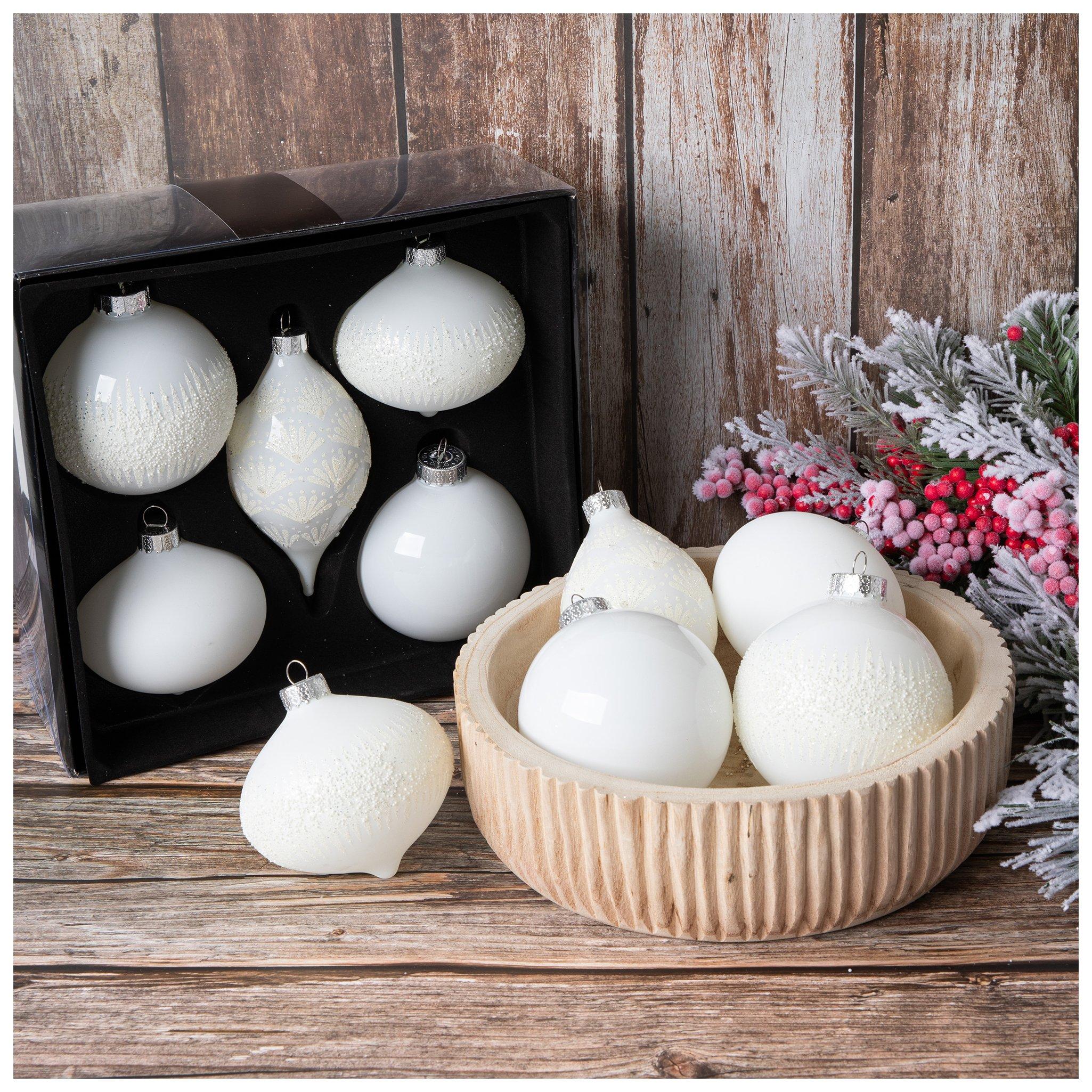 White Ornate Ornament Set | Hobby Lobby | 6265995