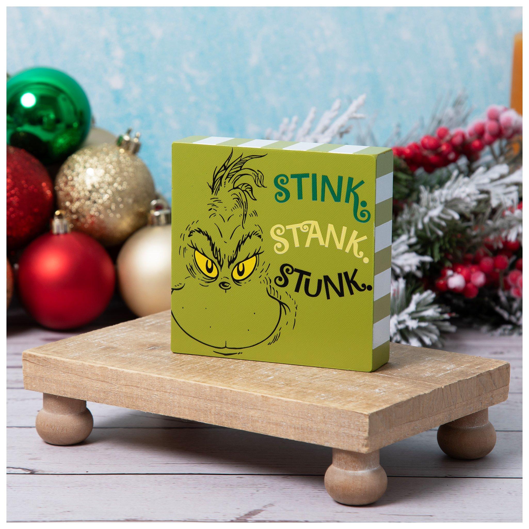 Stink Stank Stunk Grinch Wood Decor | Hobby Lobby | 6266472