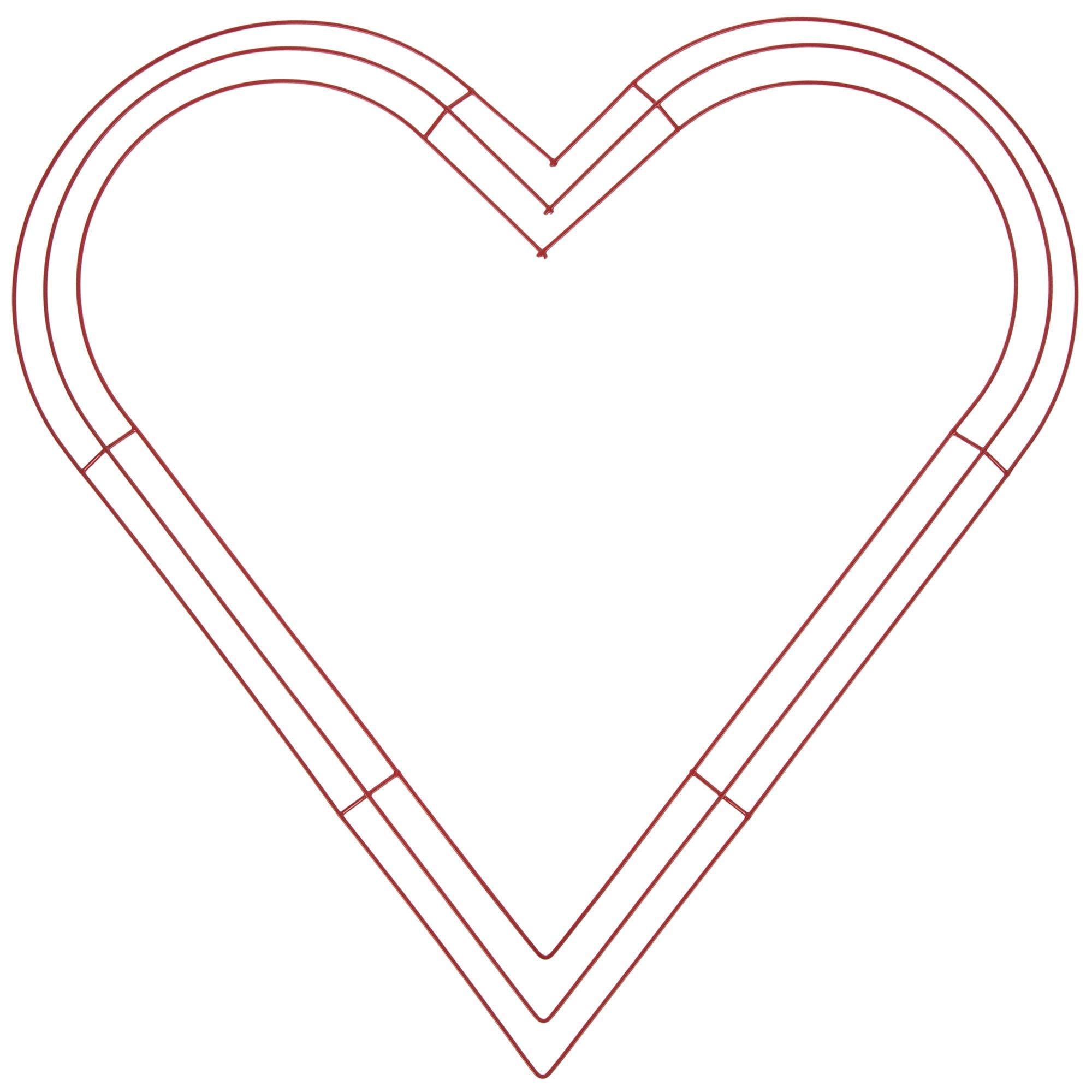 Red Heart Metal Wire Wreath Frame | Hobby Lobby | 6267801