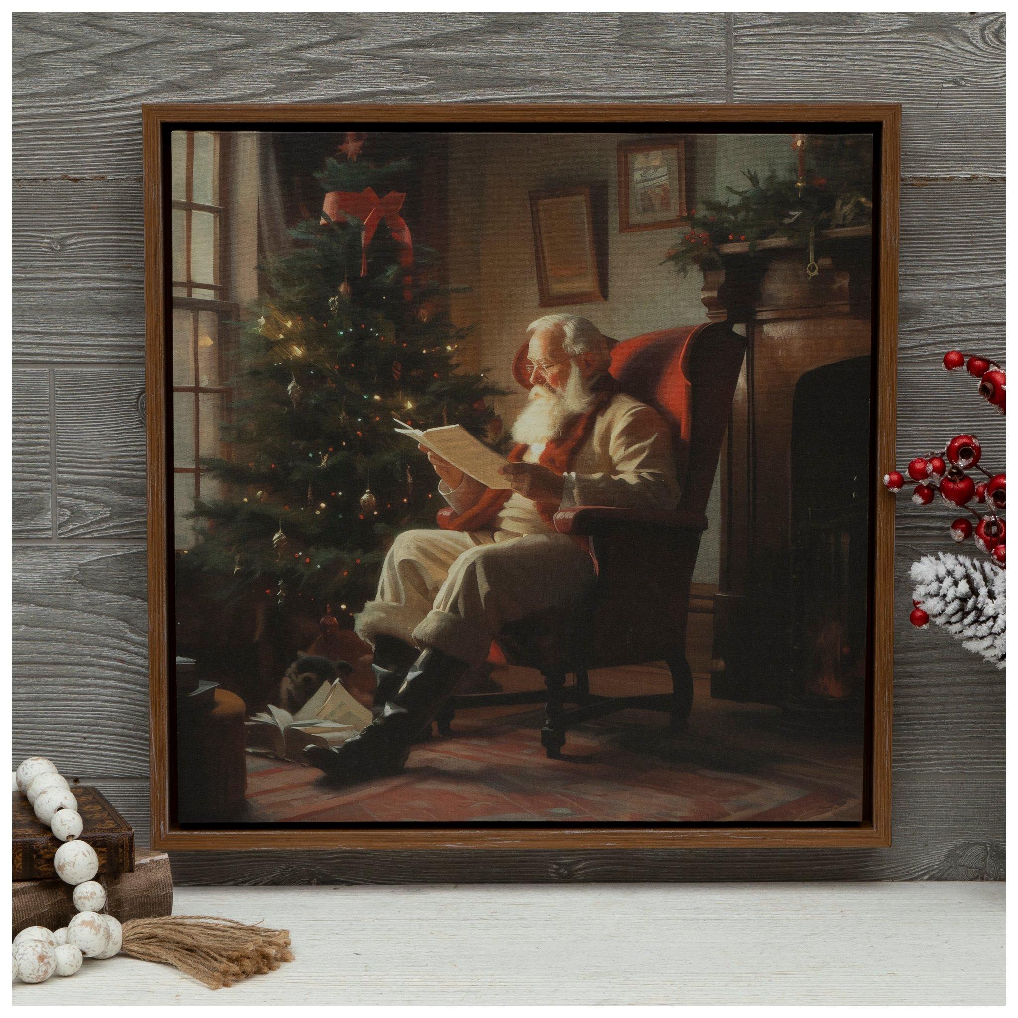 Santa Claus On Christmas Day Canvas Wall Decor | Hobby Lobby | 6269195