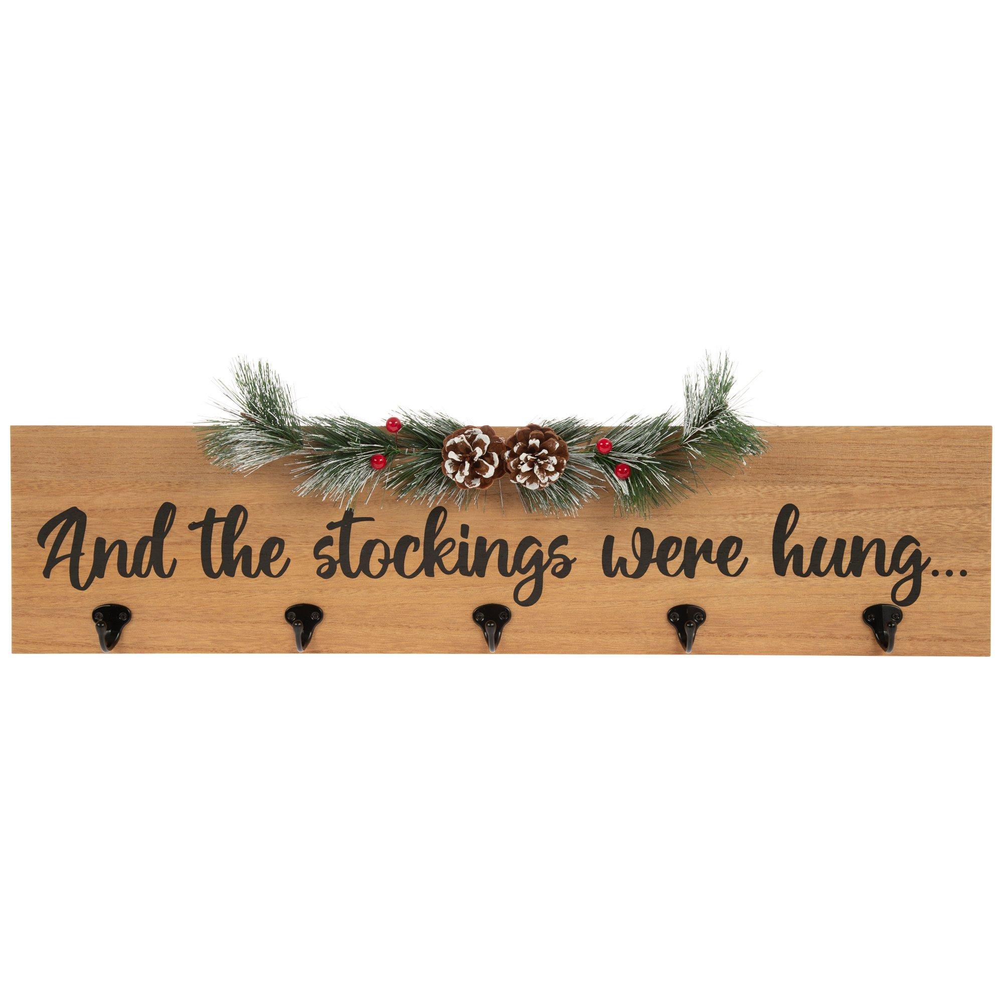 And The Stockings Were Hung Wood Stocking Holder | Hobby Lobby | 6270201