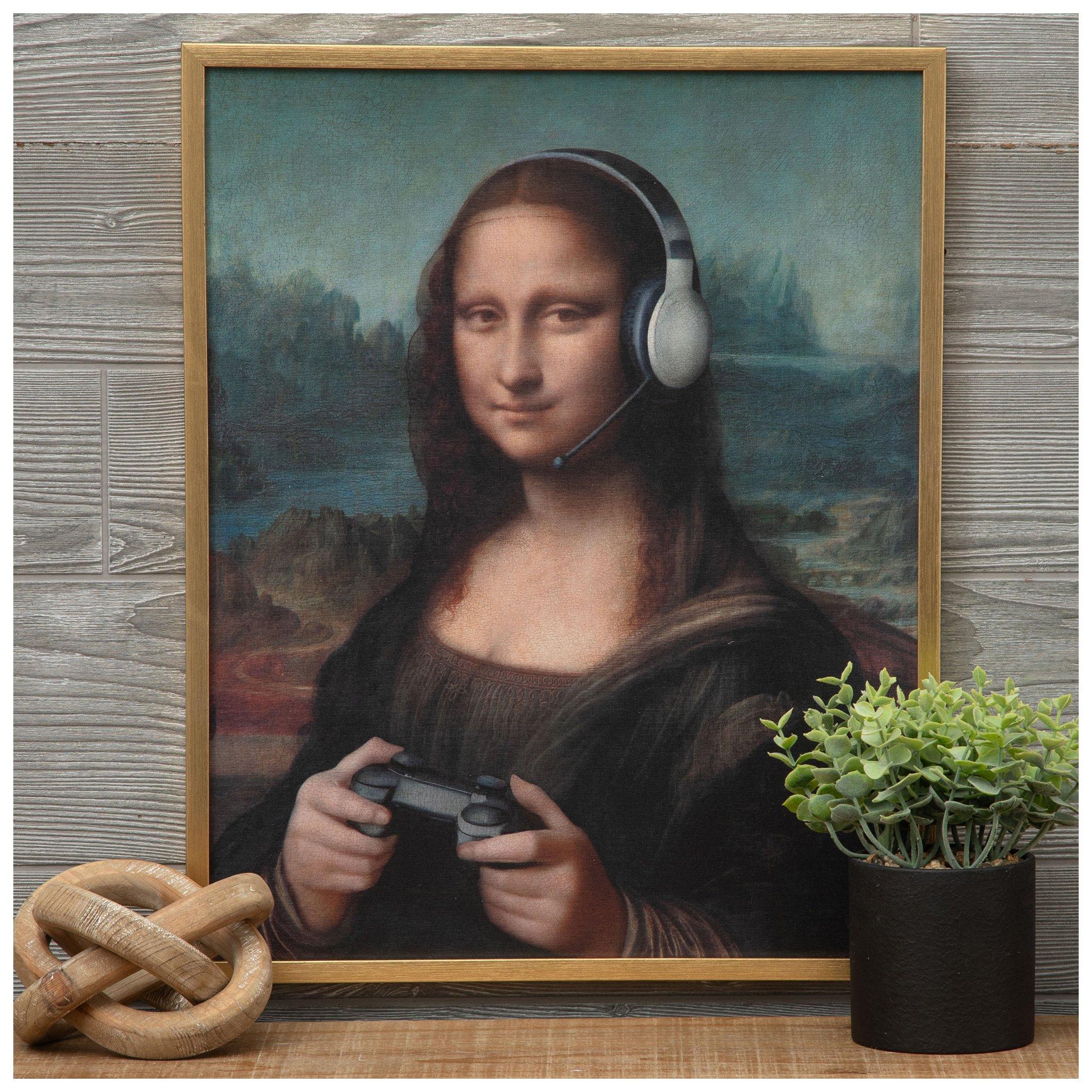 Gamer Mona Lisa Canvas Wall Decor | Hobby Lobby | 6279418