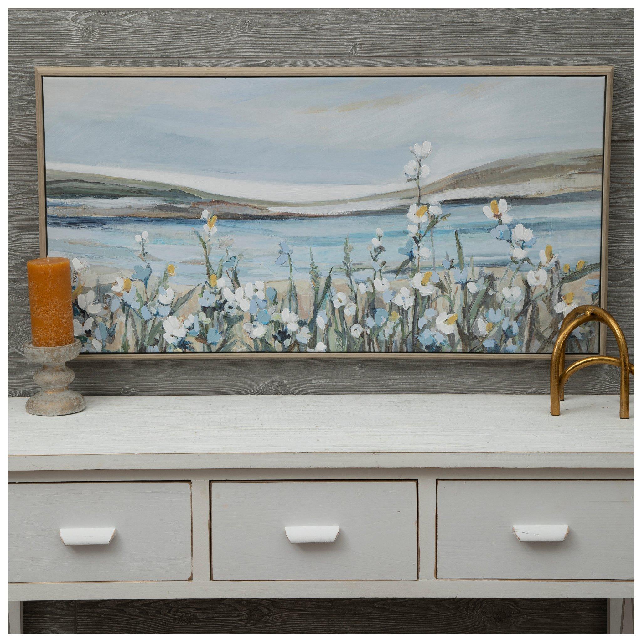 Floral Seascape Canvas Wall Decor | Hobby Lobby | 6280986