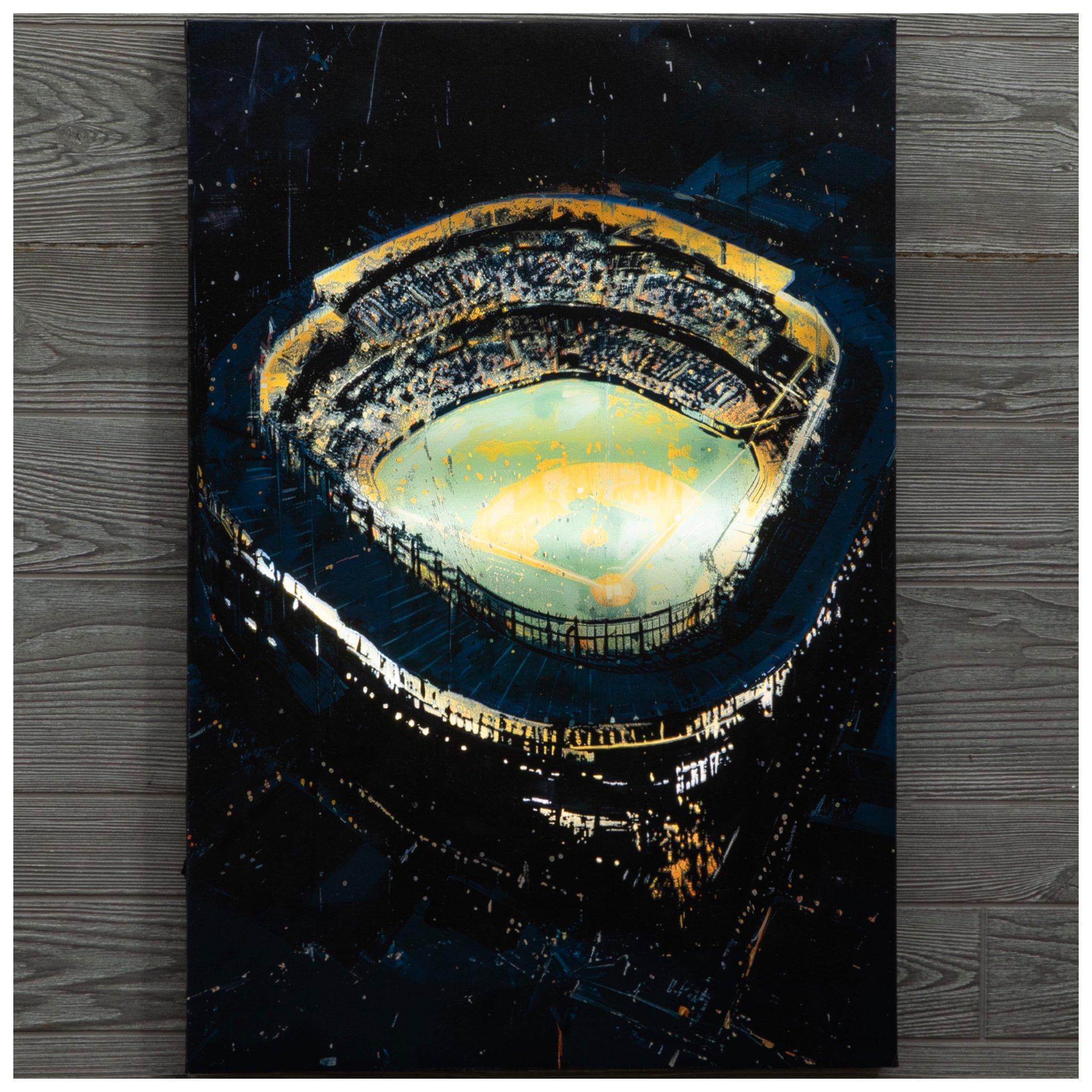 Light Up Baseball Stadium Canvas Wall Decor | Hobby Lobby | 6283006