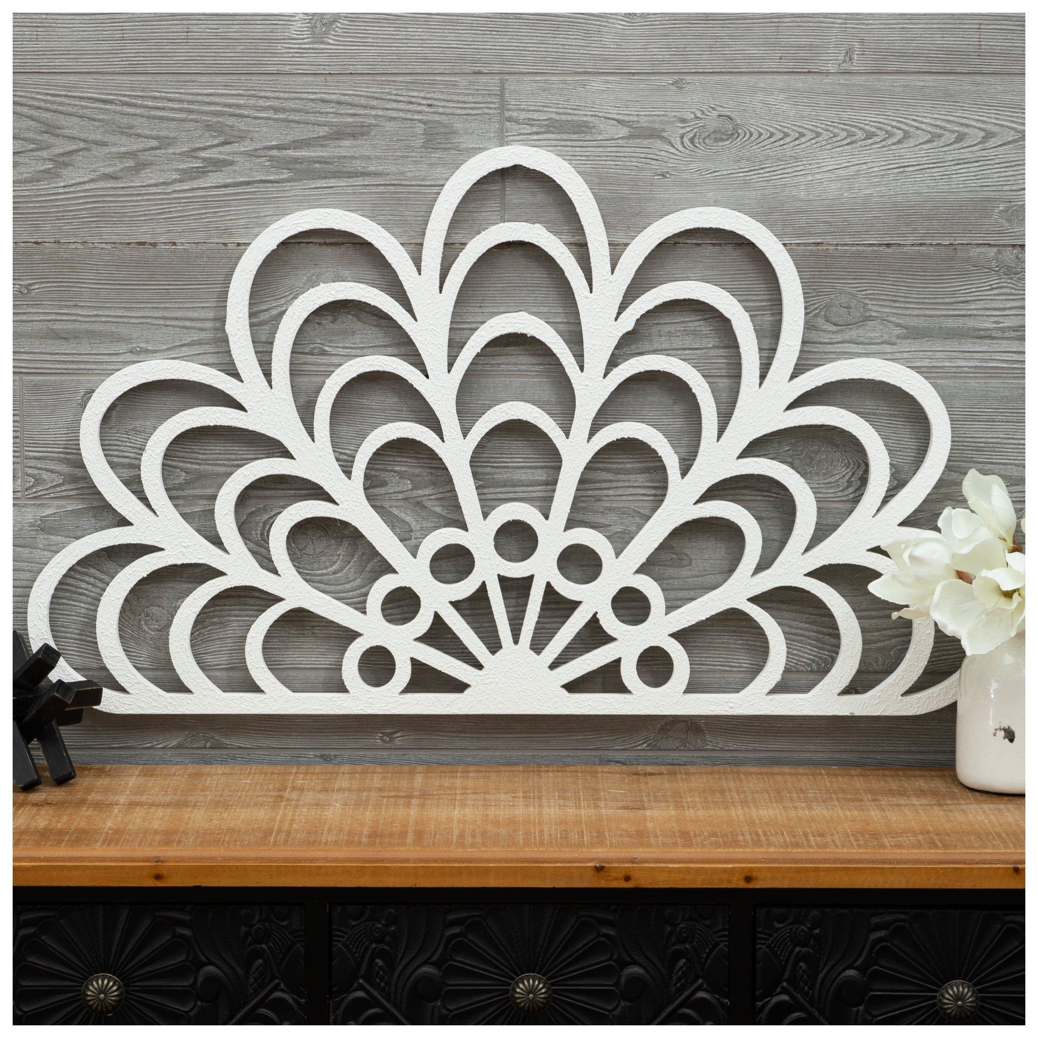 Floral Semi-Circle Wood Wall Decor | Hobby Lobby | 6283261