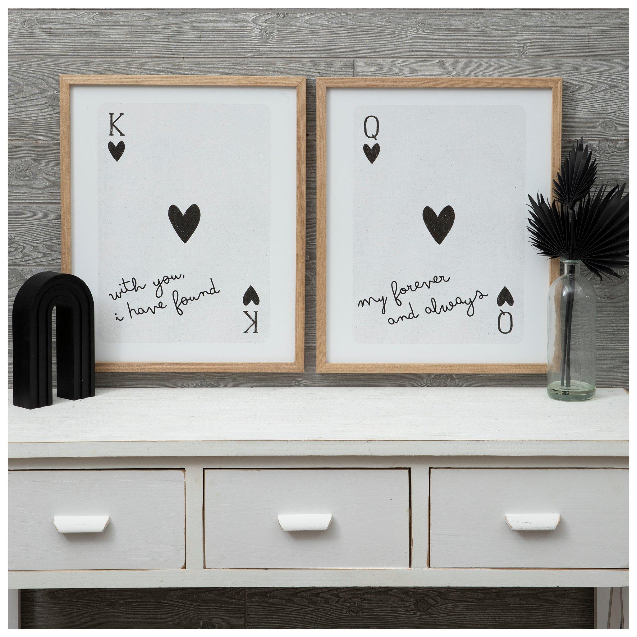 King & Queen Cards Wood Wall Decor Set | Hobby Lobby | 6283675