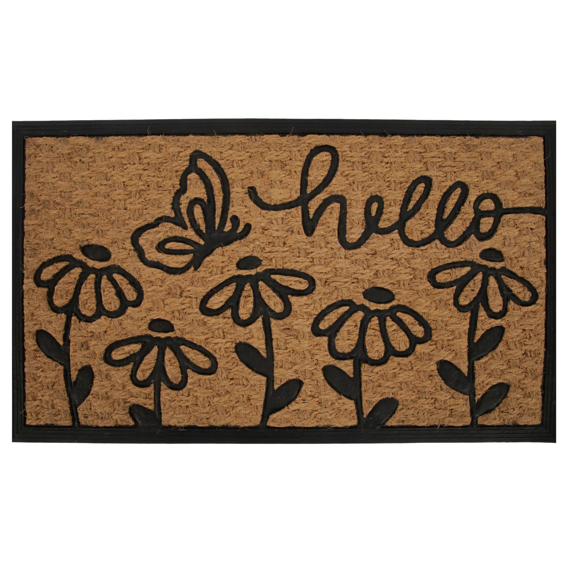Hello Butterfly Panama Coir Doormat | Hobby Lobby | 6286777