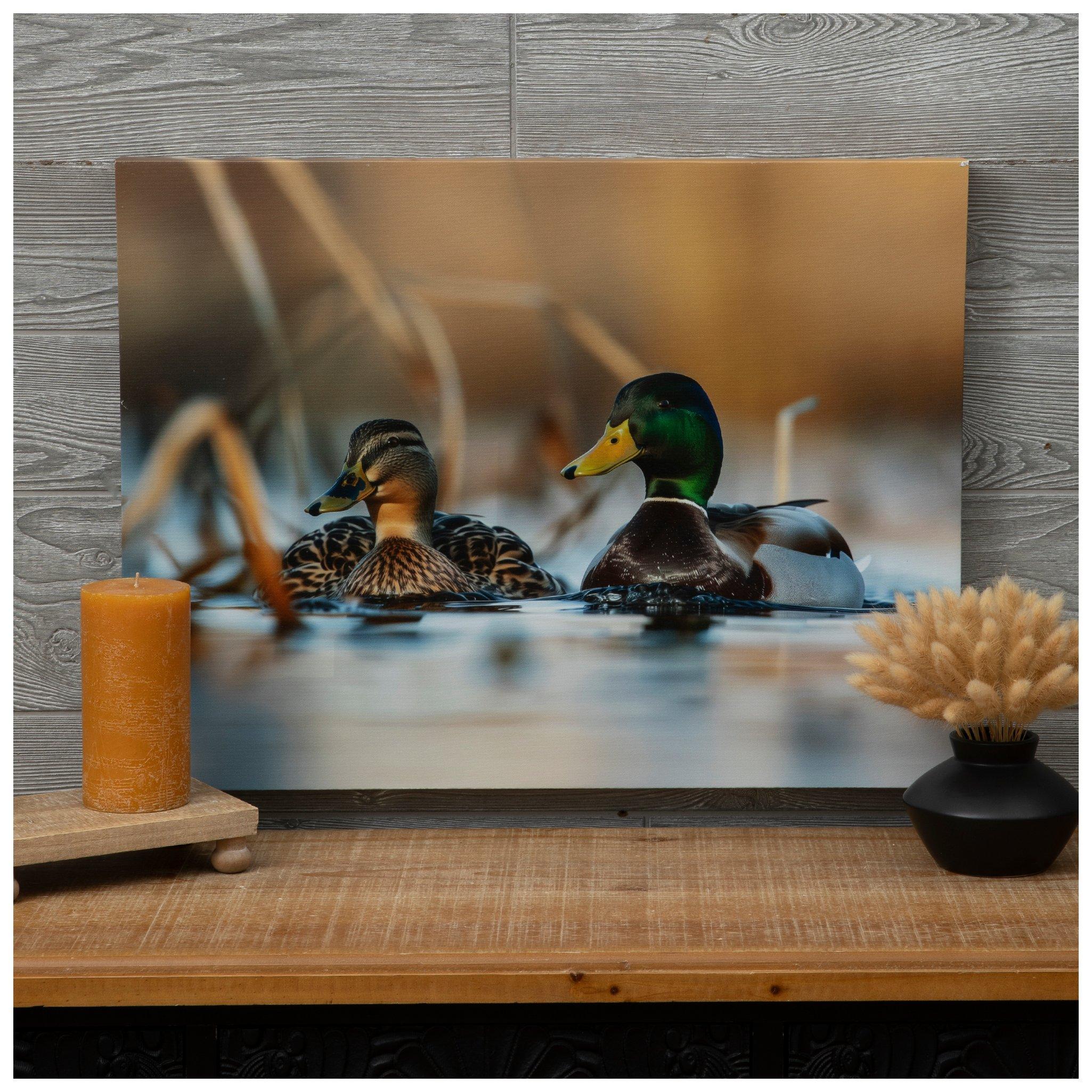 Mallards On Water Canvas Wall Decor | Hobby Lobby | 6291215