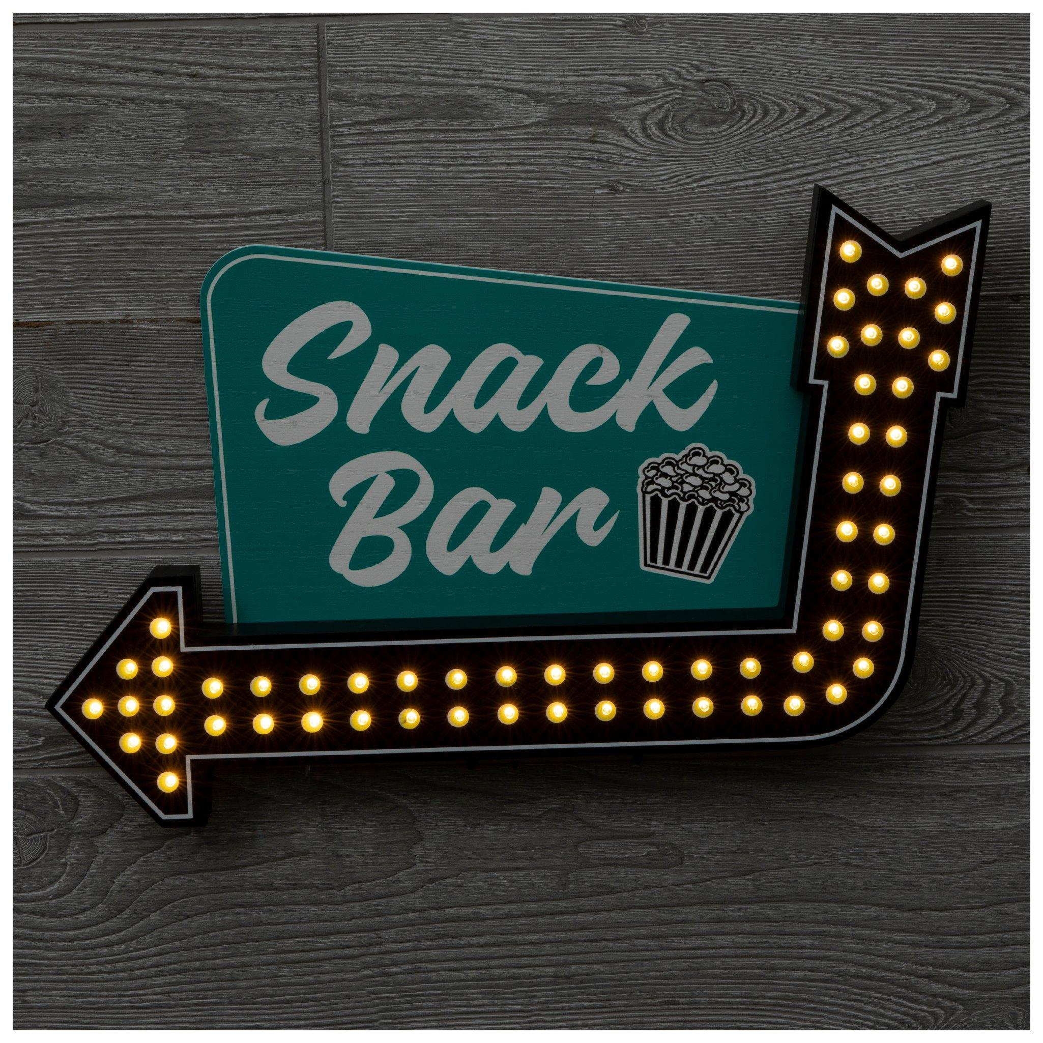 Snack Bar Light Up Wood Wall Decor | Hobby Lobby | 6291561