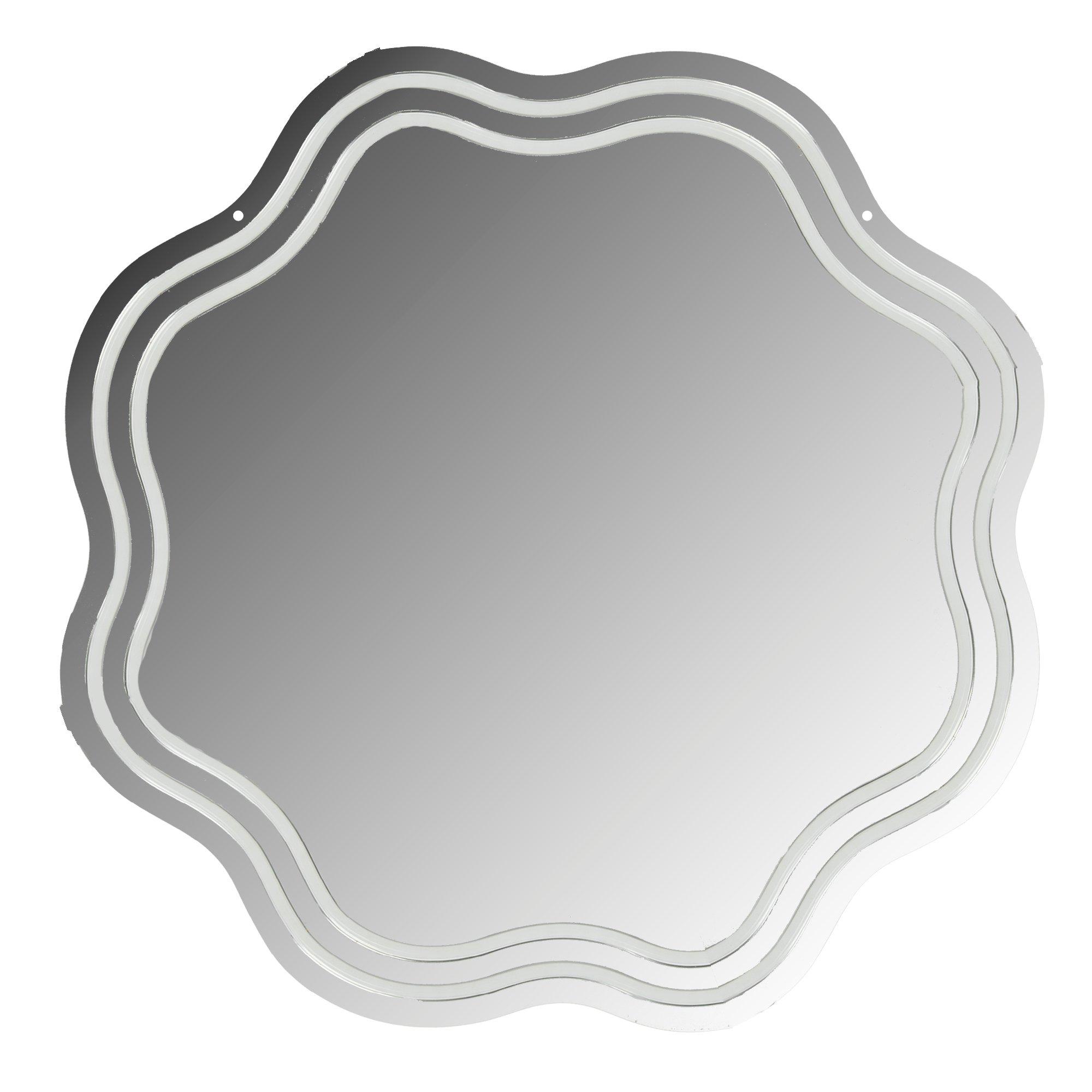 White Wavy LED Neon Wall Mirror | Hobby Lobby | 6291702