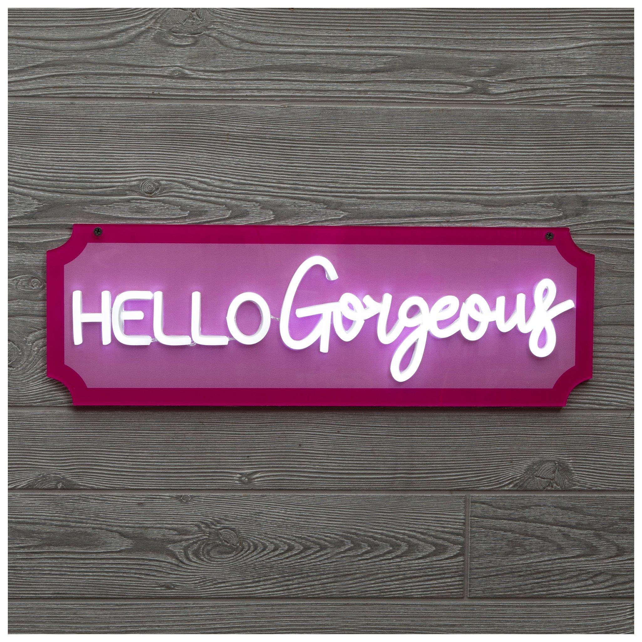 Hello Gorgeous LED Neon Sign | Hobby Lobby | 6291785