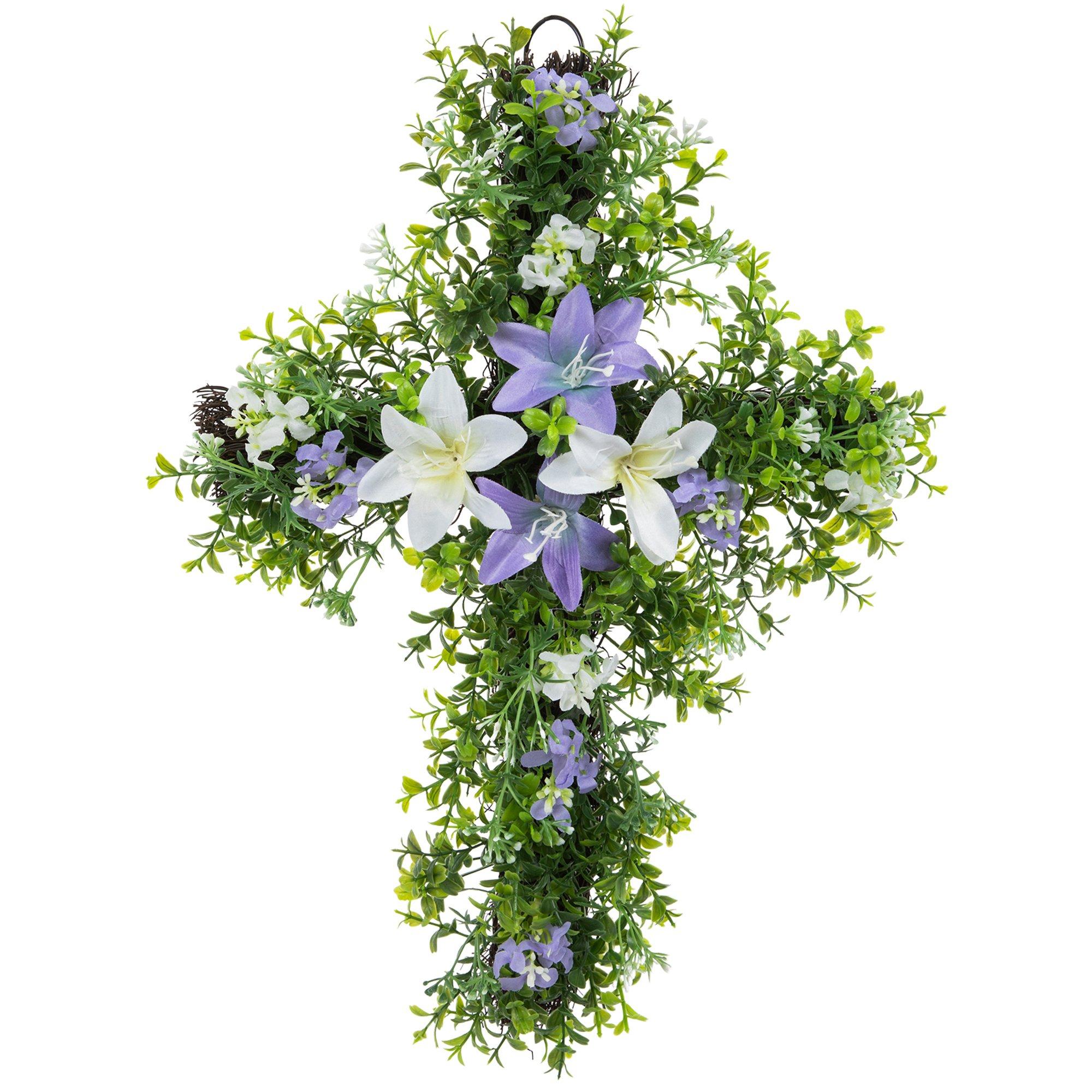 Boxwood & Lily Cross | Hobby Lobby | 6294441