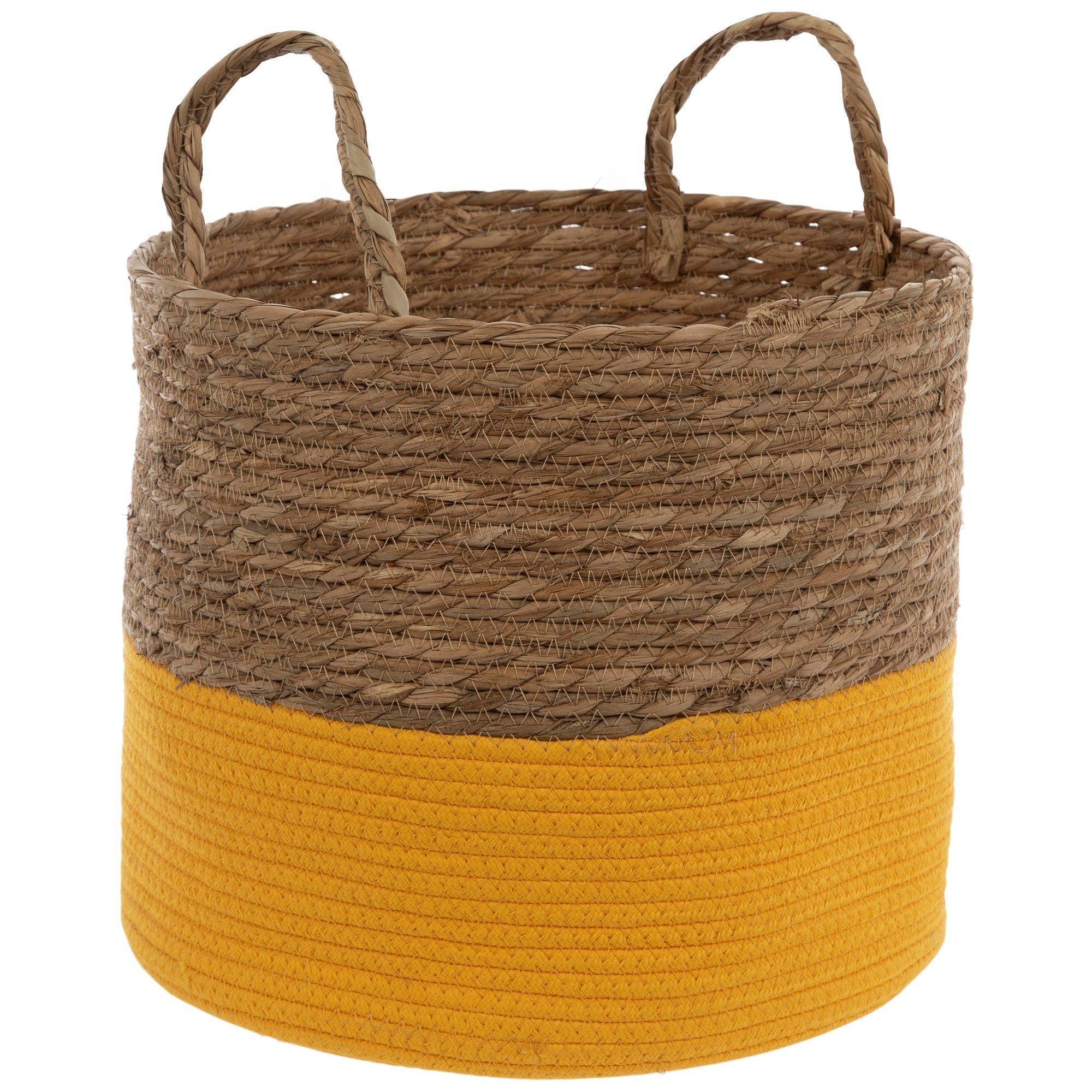 Two-Tone Water Hyacinth Basket | Hobby Lobby | 6297345