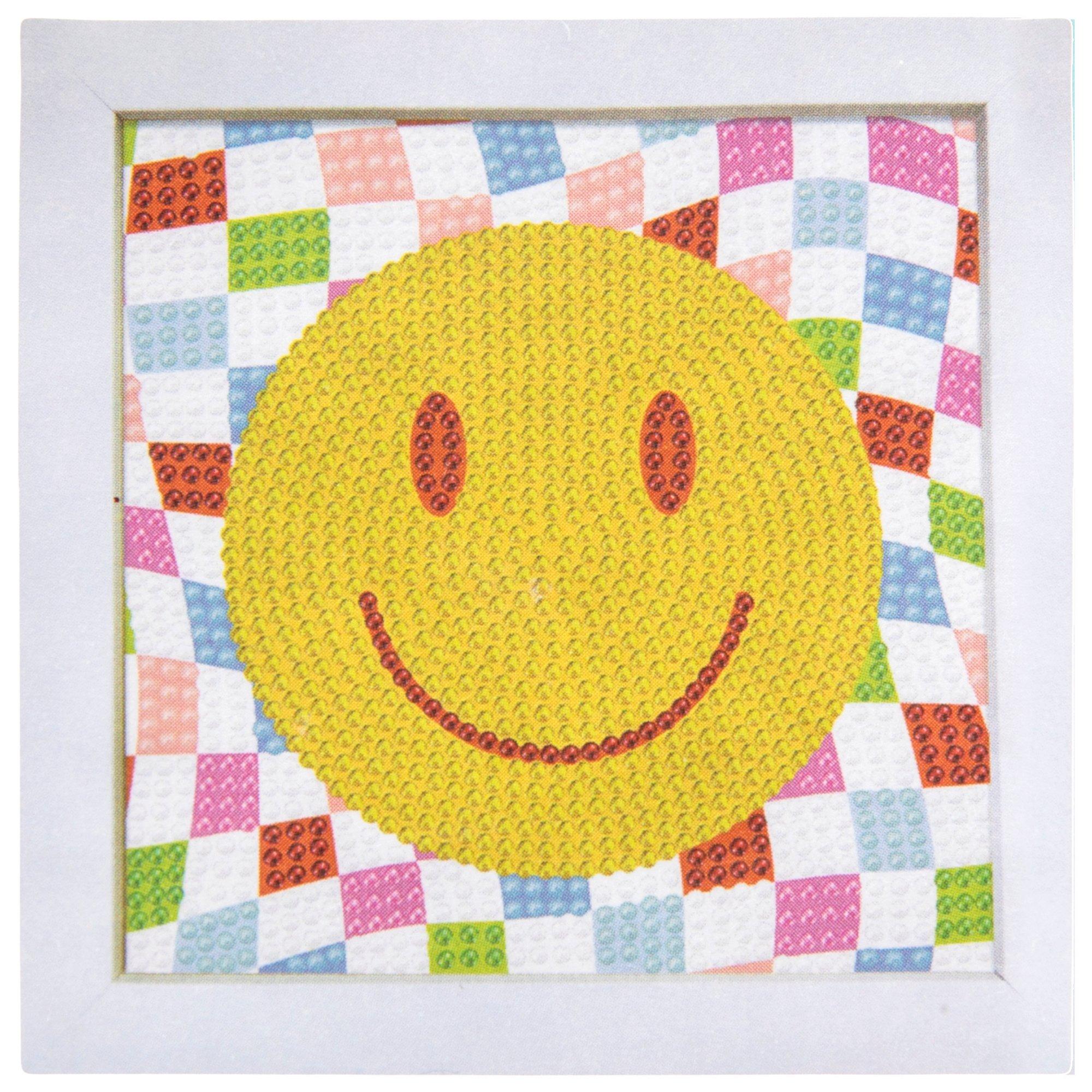 Smiley Face Checkerboard Diamond Painting Kit | Hobby Lobby | 6297881