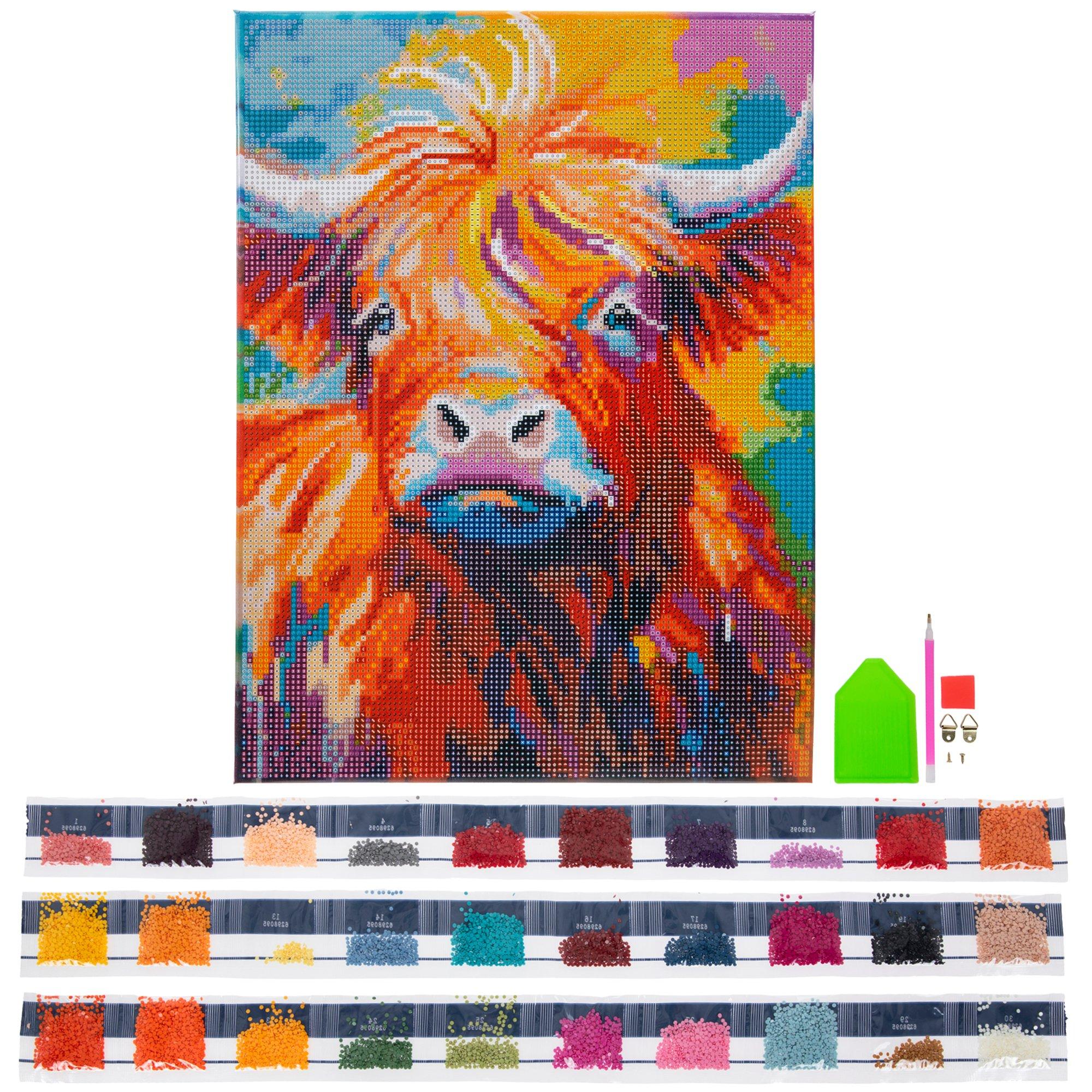 Highland Cow Diamond Art Canvas Kit | Hobby Lobby | 6298095