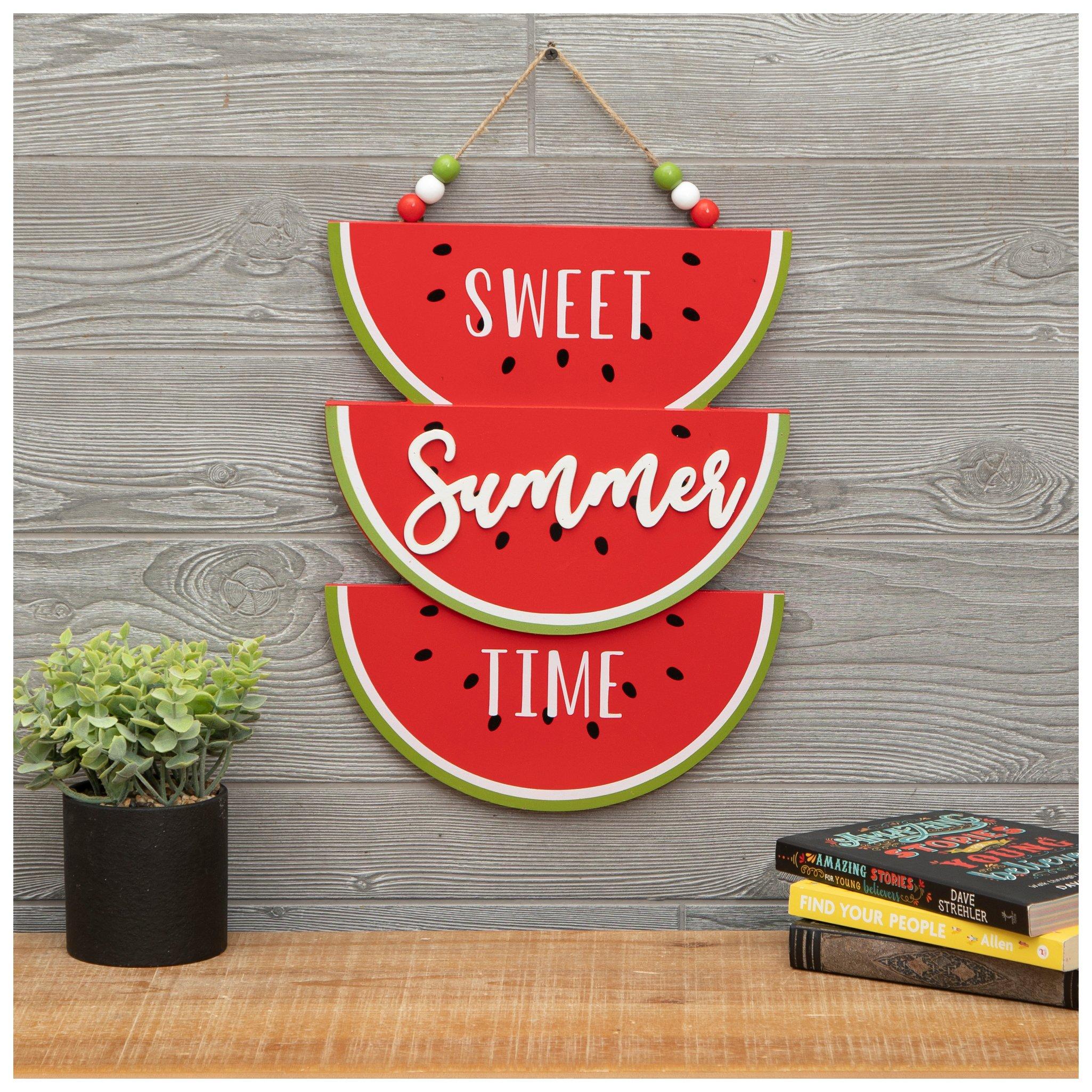 Sweet Summer Time Watermelon Wood Wall Decor | Hobby Lobby | 6305155