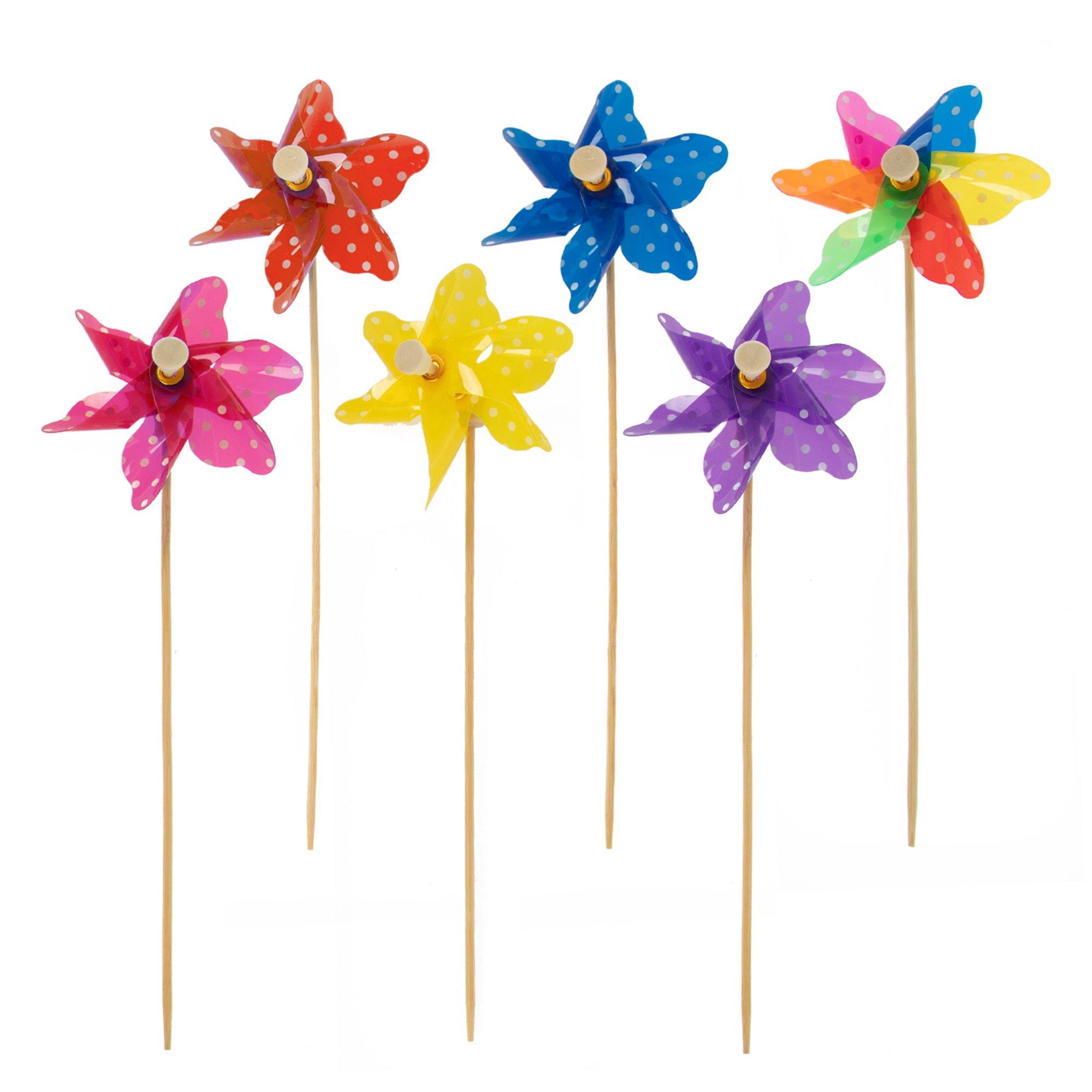 Bright Polka Dot Pinwheel Picks | Hobby Lobby | 6307912
