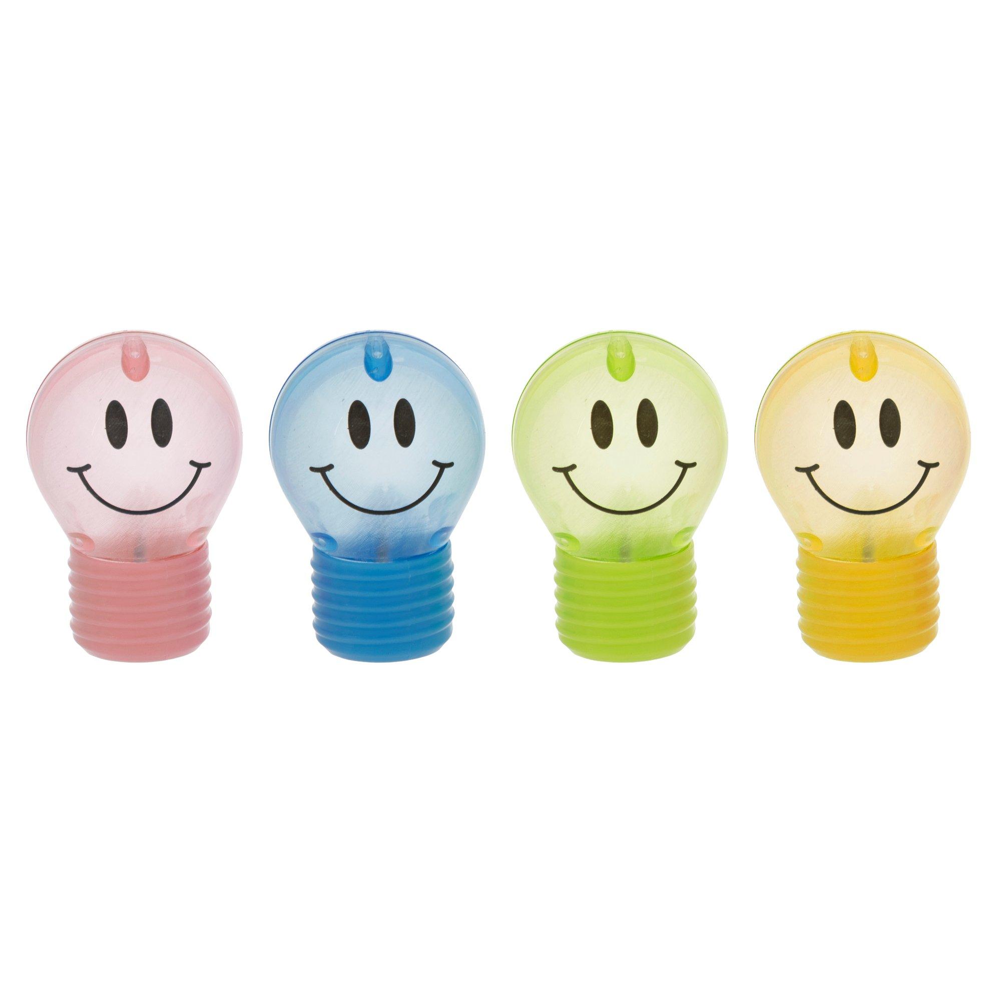 Smiley Face Light Bulb Pencil Sharpeners | Hobby Lobby | 6310338