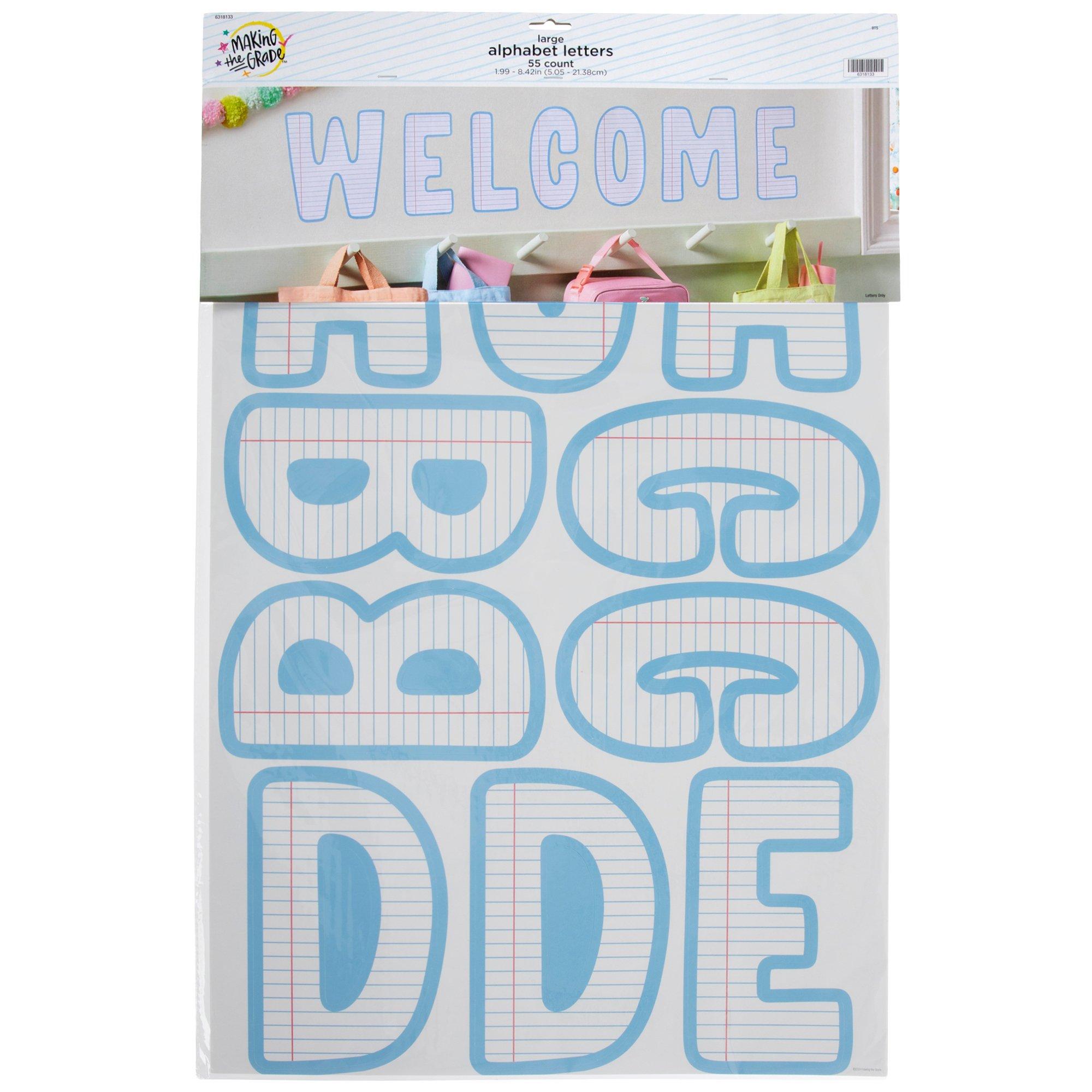 Large Lined Alphabet Cutouts | Hobby Lobby | 6318133