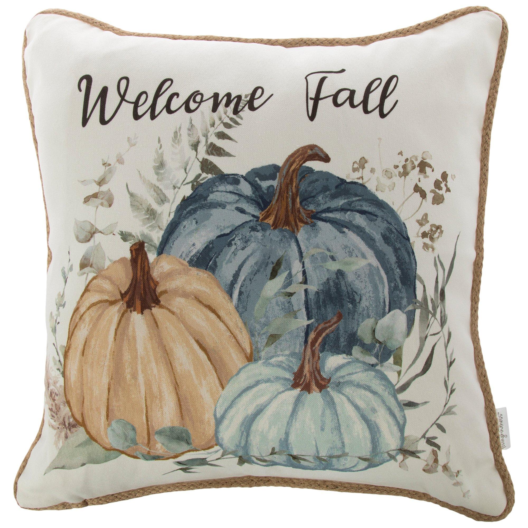 Welcome Fall Watercolor Pumpkins Pillow Cover | Hobby Lobby | 6320519