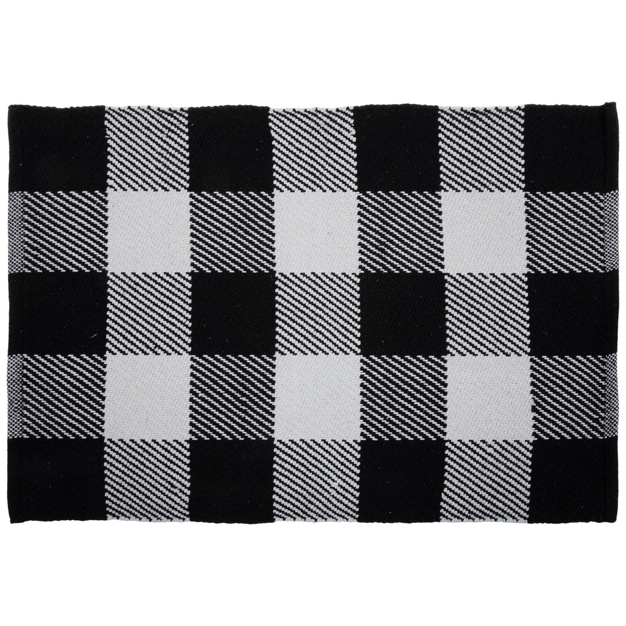 Black & White Buffalo Check Scatter Rug | Hobby Lobby | 6320675