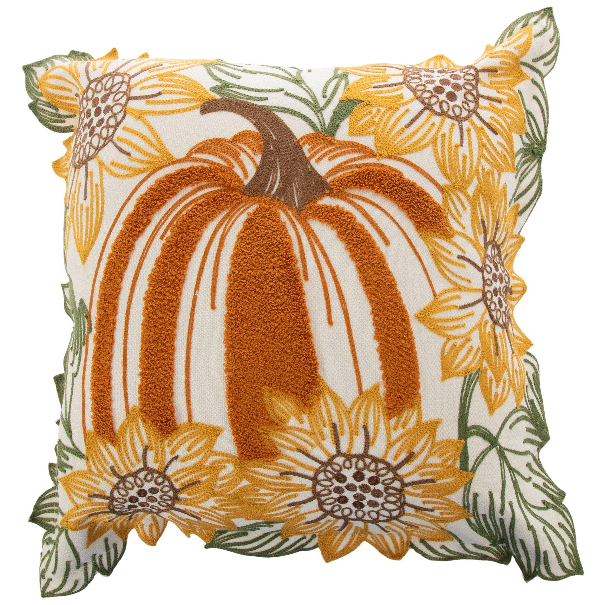 Pumpkin & Sunflower Pillow Cover | Hobby Lobby | 6320741