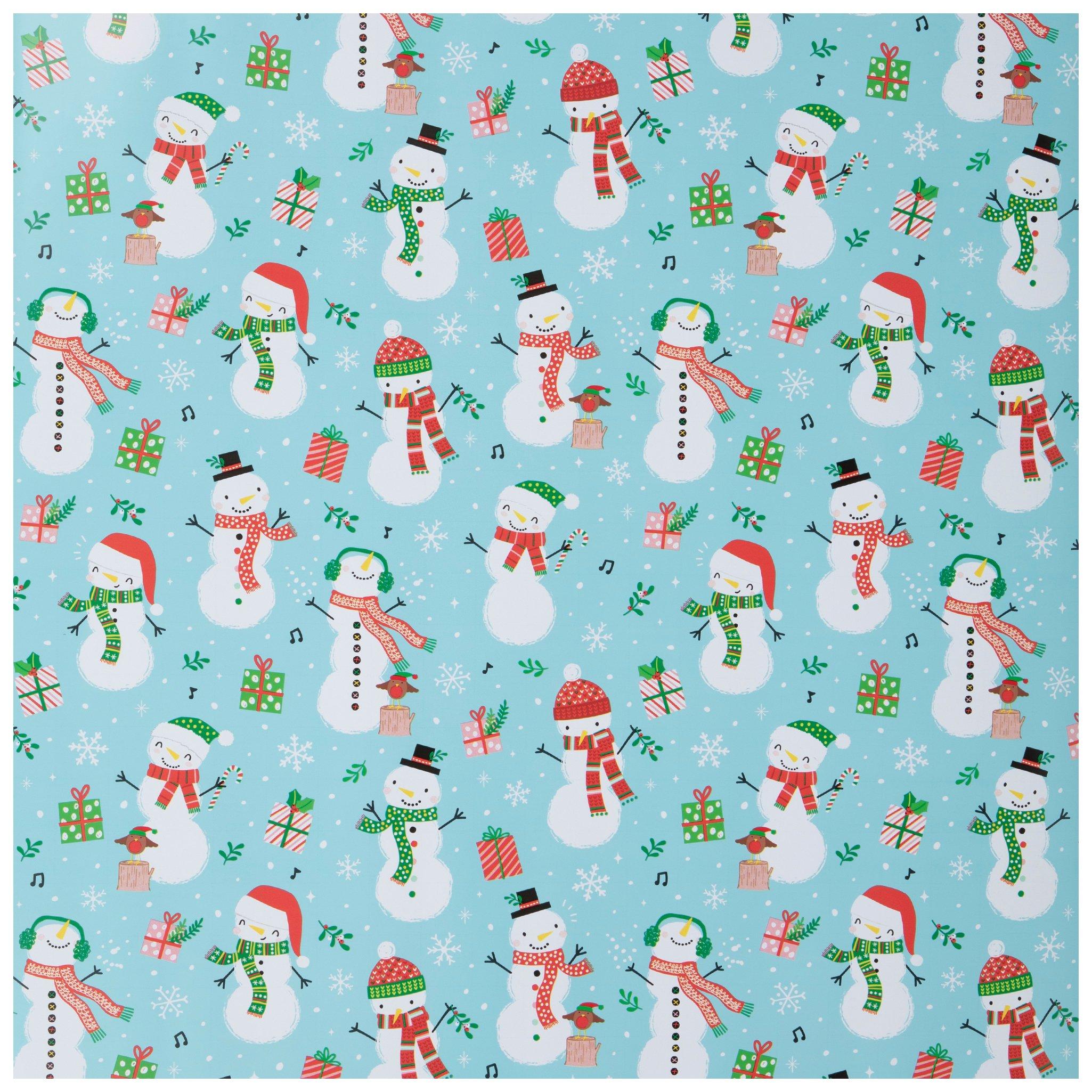 Cheerful Snowmen Wrapping Paper | Hobby Lobby | 6328165