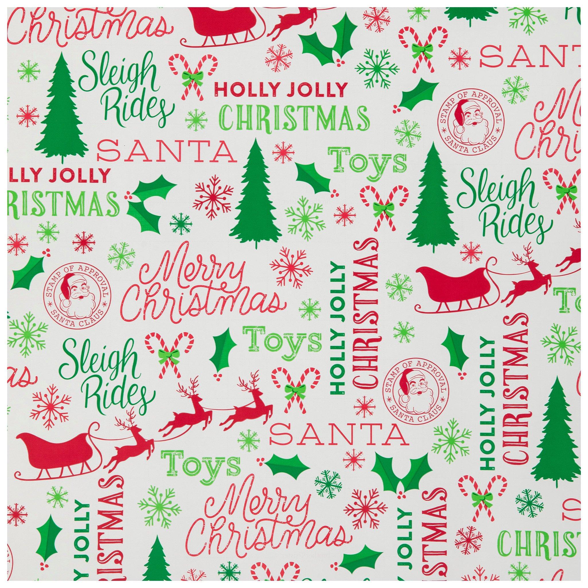 Santa & Sleigh Rides Wrapping Paper | Hobby Lobby | 6328397