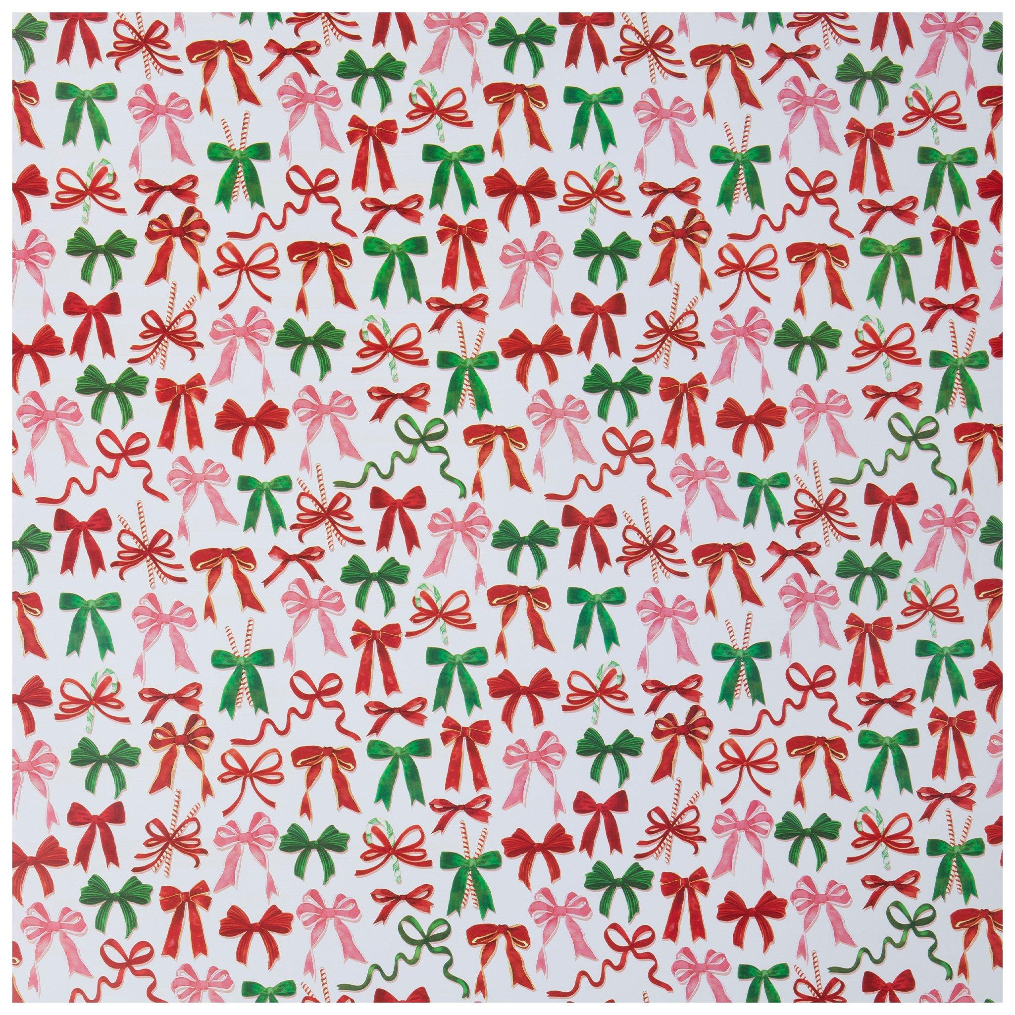 Red, Pink & Green Bows Wrapping Paper | Hobby Lobby | 6328462