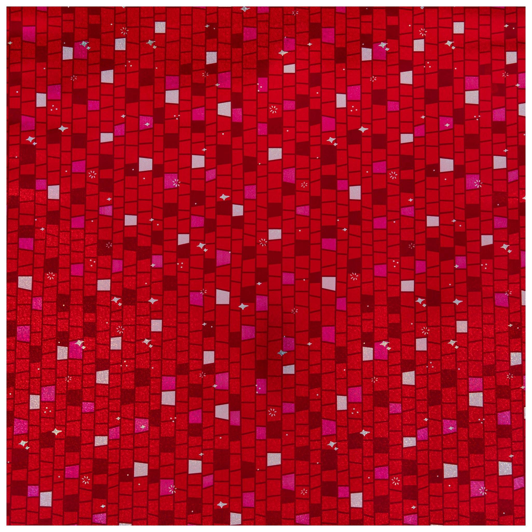 Red Holographic Disco Tile Wrapping Paper | Hobby Lobby | 6328504
